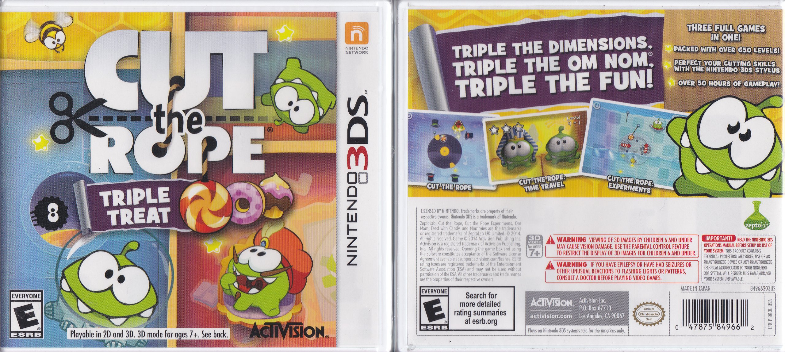 Amazon.com: 3DS CUT THE ROPE TRIPLE TREAT : Video Games