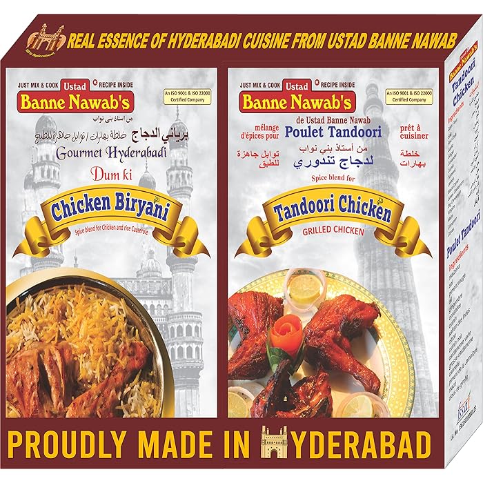 Buy Ustad Banne Nawab's Hyderabadi Chicken Dum Biryani & Tandoori ...