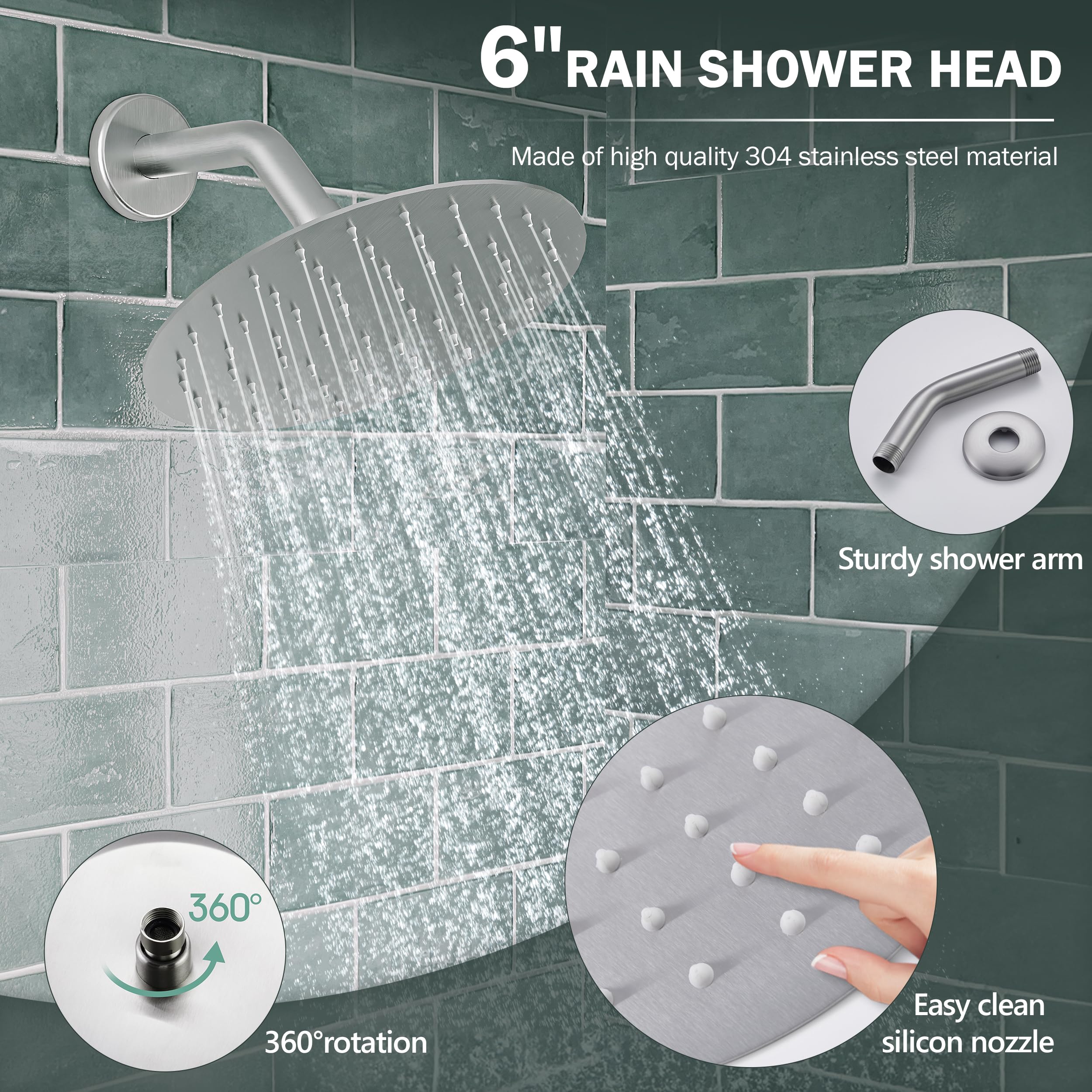 Snapklik.com : HomGoo Shower Faucet Set