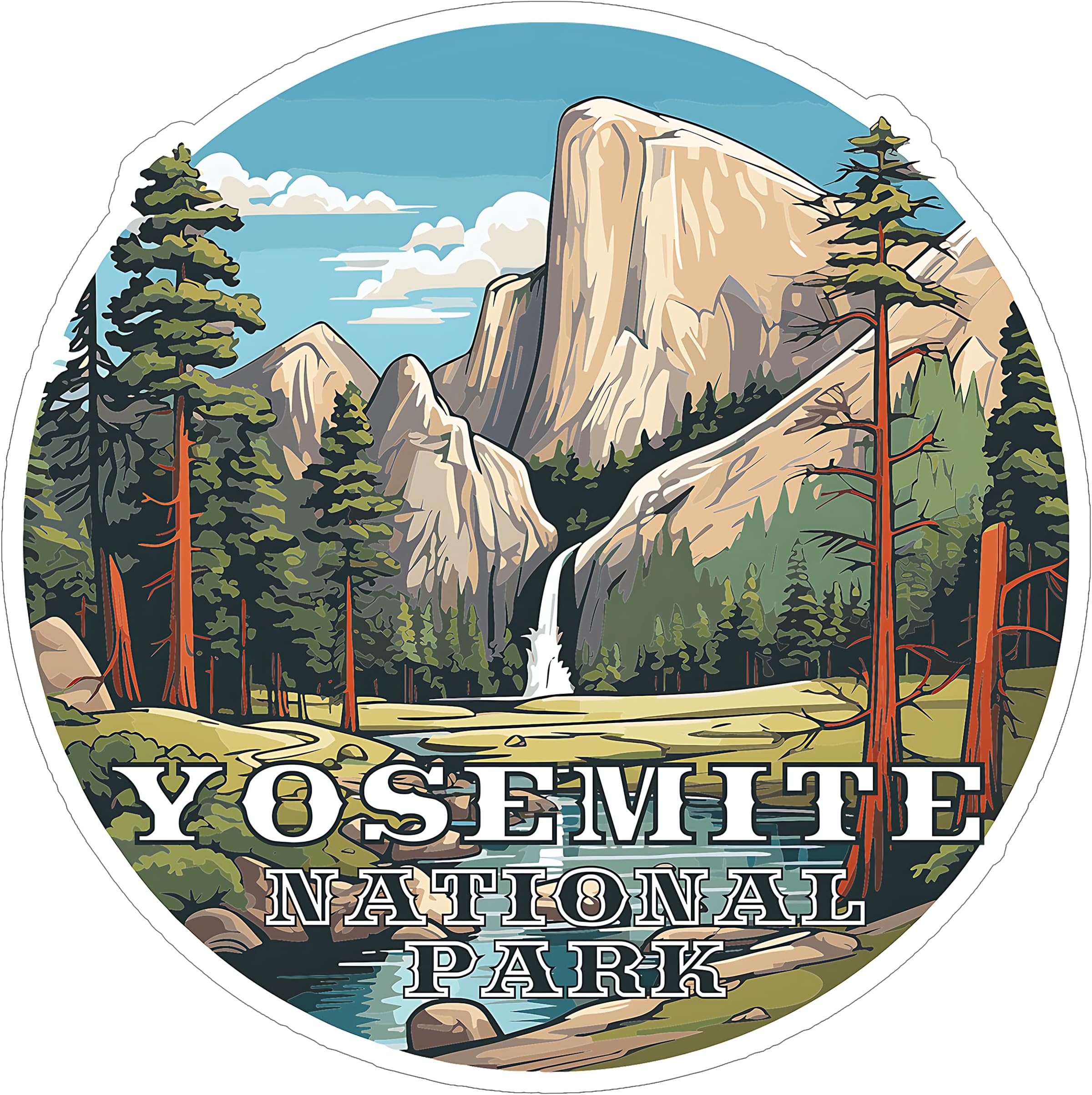 Amazon.com: Yosemite National Park California Sticker 4 Inch Travel ...