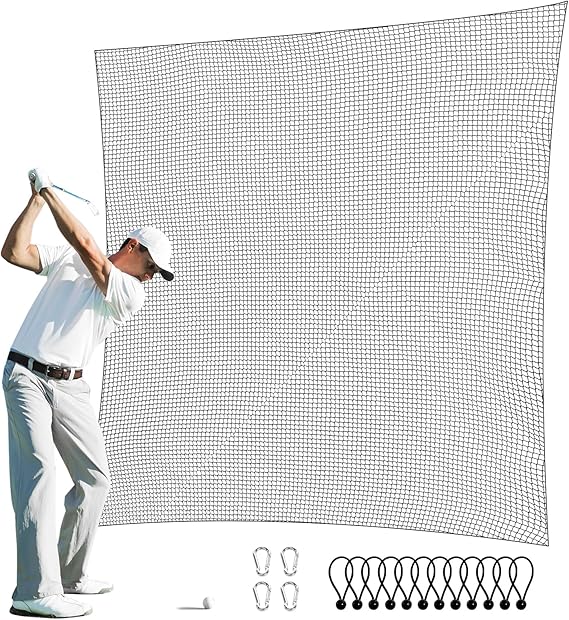 VEVOR Golf Net, 10x10ft Golf Practice Net, Indoor Hitting Net for Golf ...
