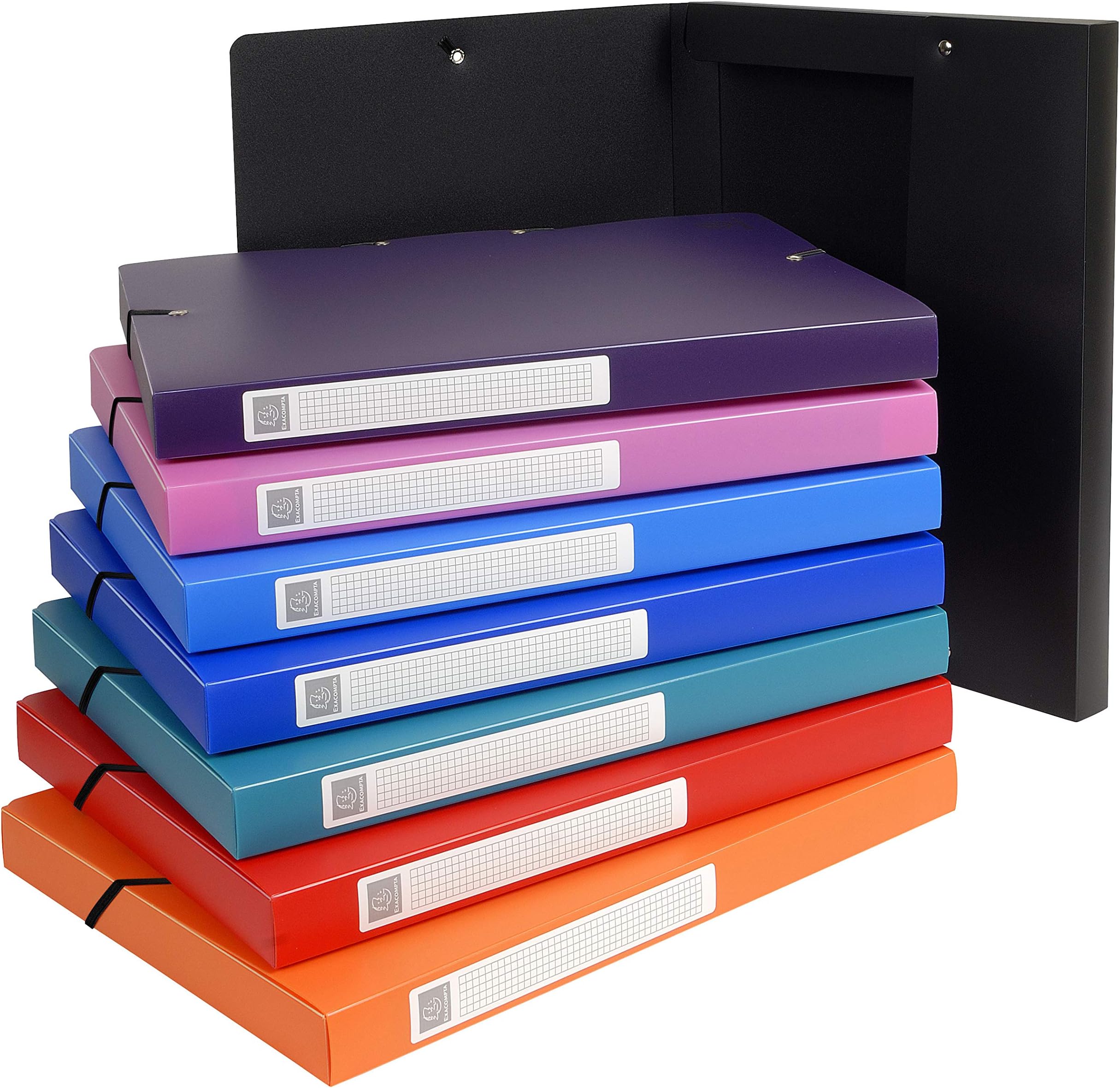 Exacompta 25 mm Spine Filing Box with Elastic: Amazon.co.uk: Everything ...