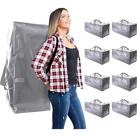 Amazon.com - VELVETSURE Heavy Duty Extra Large Moving Bags W/Backpack ...