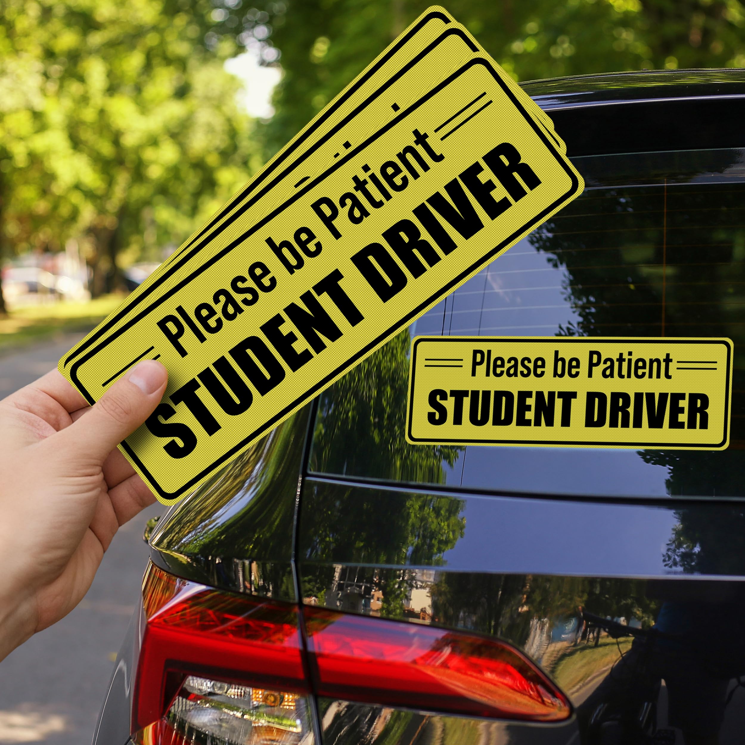 Snapklik.com : ASSURED SIGNS Student Driver Sticker For Car Window
