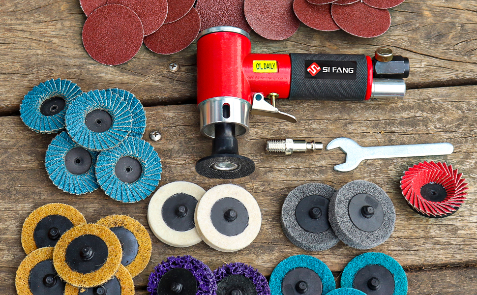Watch Upgraded SI FANG 2Inch Air Mini Orbital Sander Die Grinder on ...