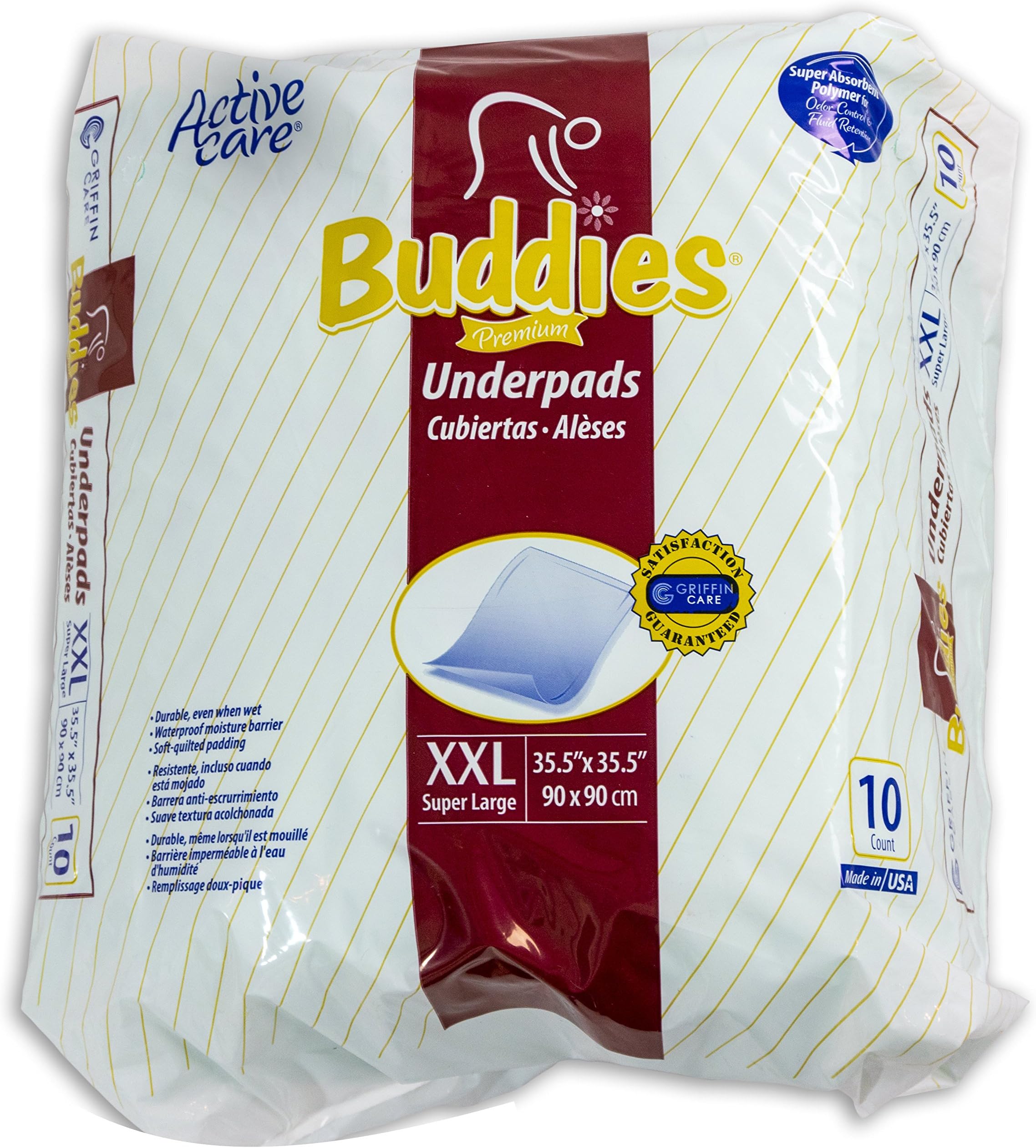 Amazon.com: Extra Large Chux Pads 35.5 x 35.5 Inch Disposable ...