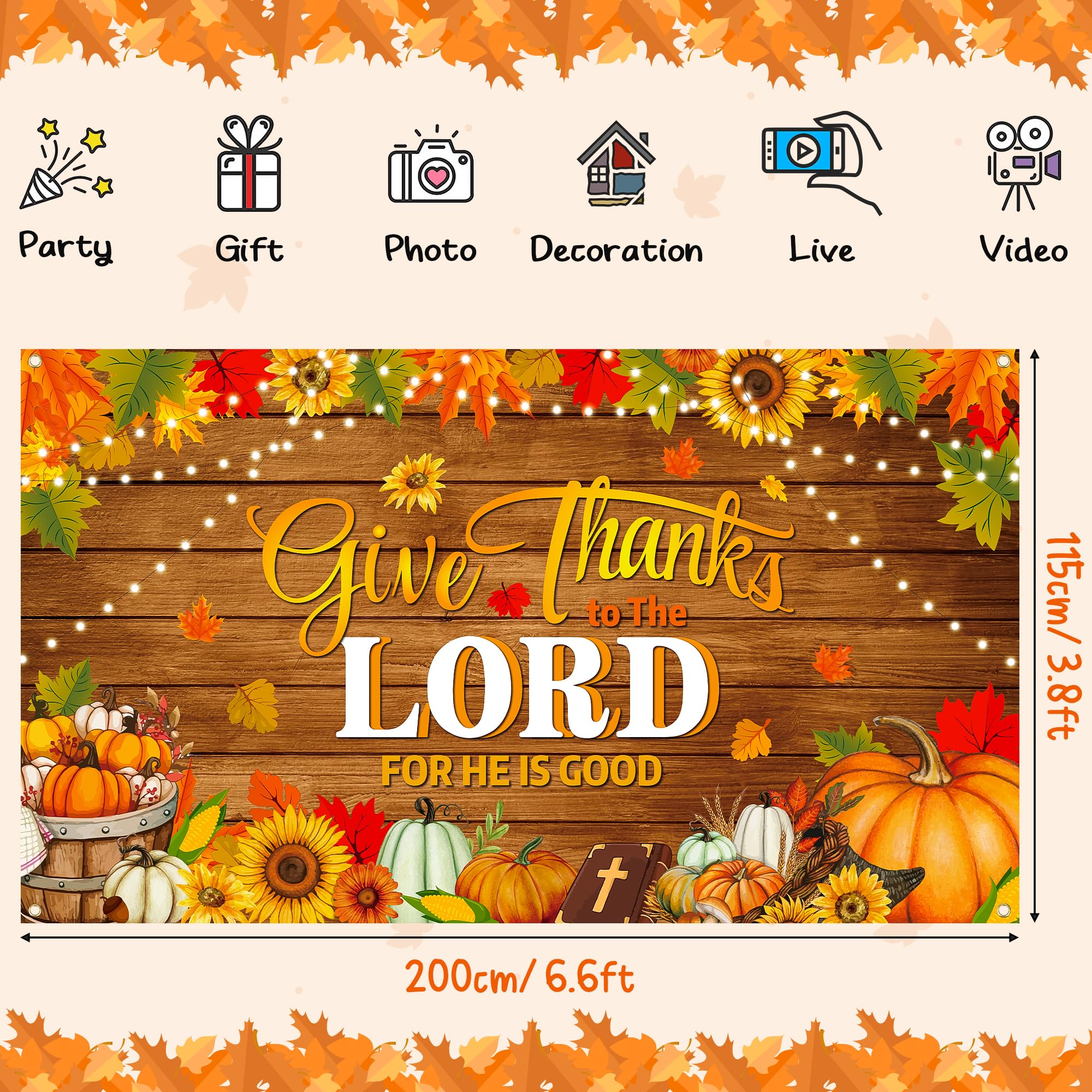 Church Thanksgiving Tarpaulin Background