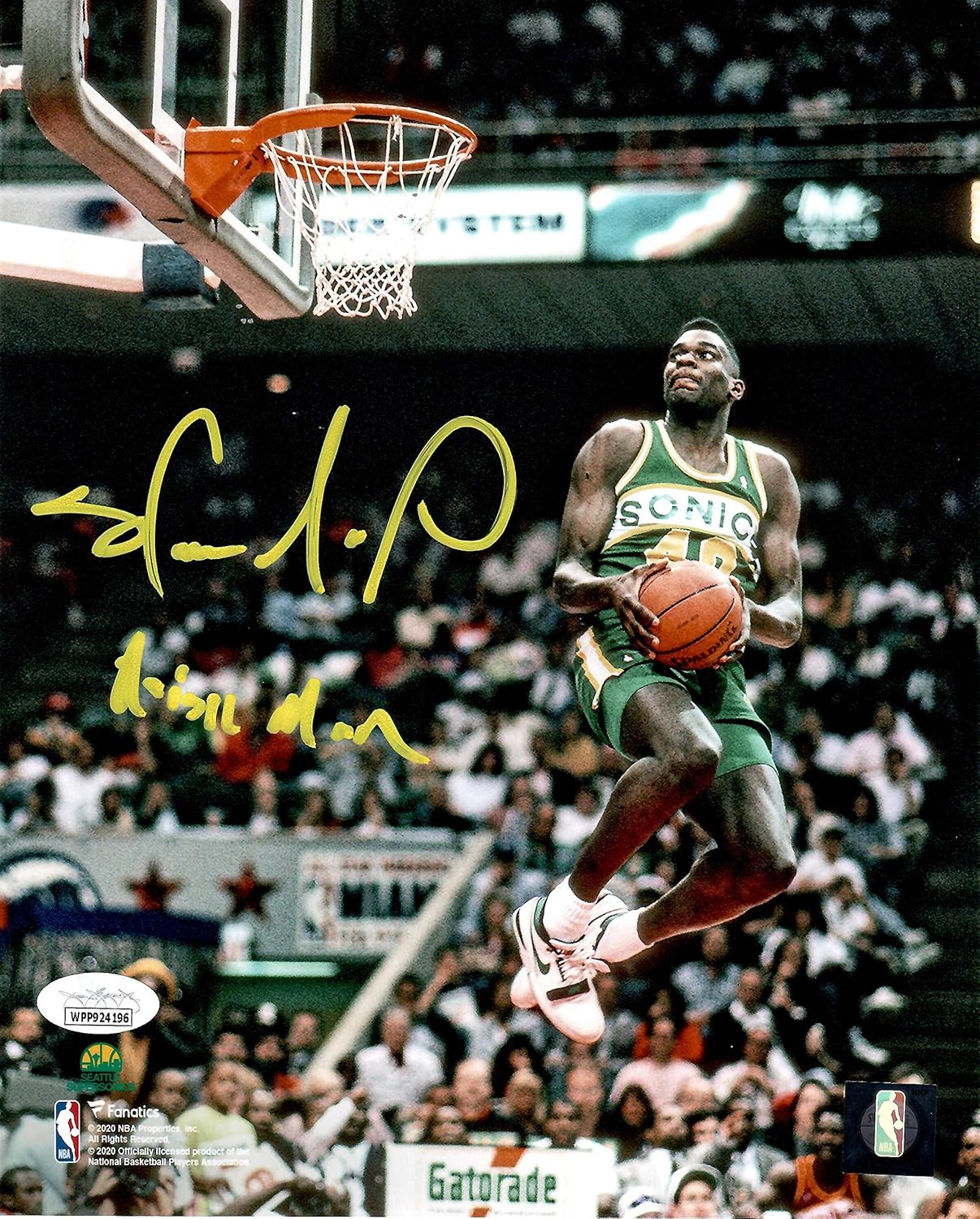 Shawn Kemp autographed signed inscribed 8x10 photo Seattle Supersonics ...