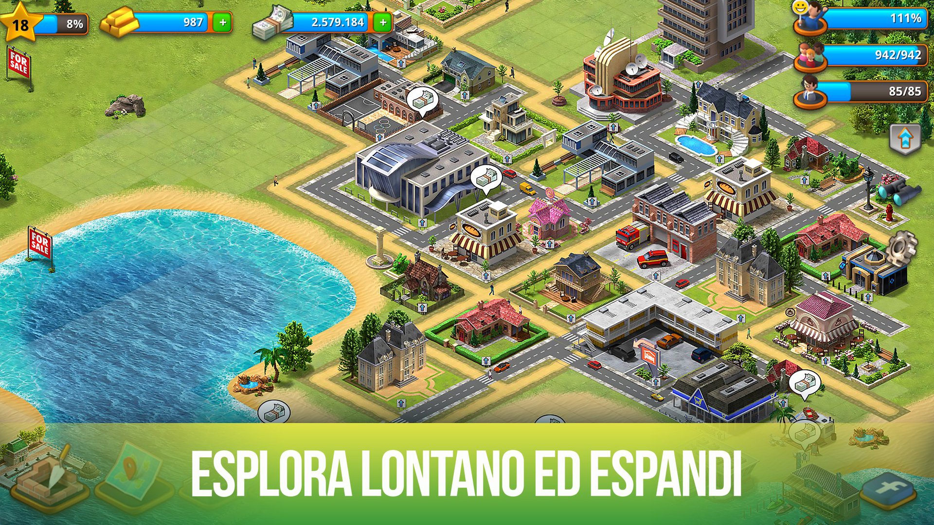 Paradise City: Island Sim - Bay City Building Game: app su Amazon Appstore