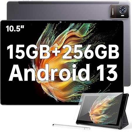 VASOUN 10 Zoll Tablet Android 12 mit 5G Wi-Fi & 4G LTE, 128GB Speicher, 12GB , Octa-Core ...