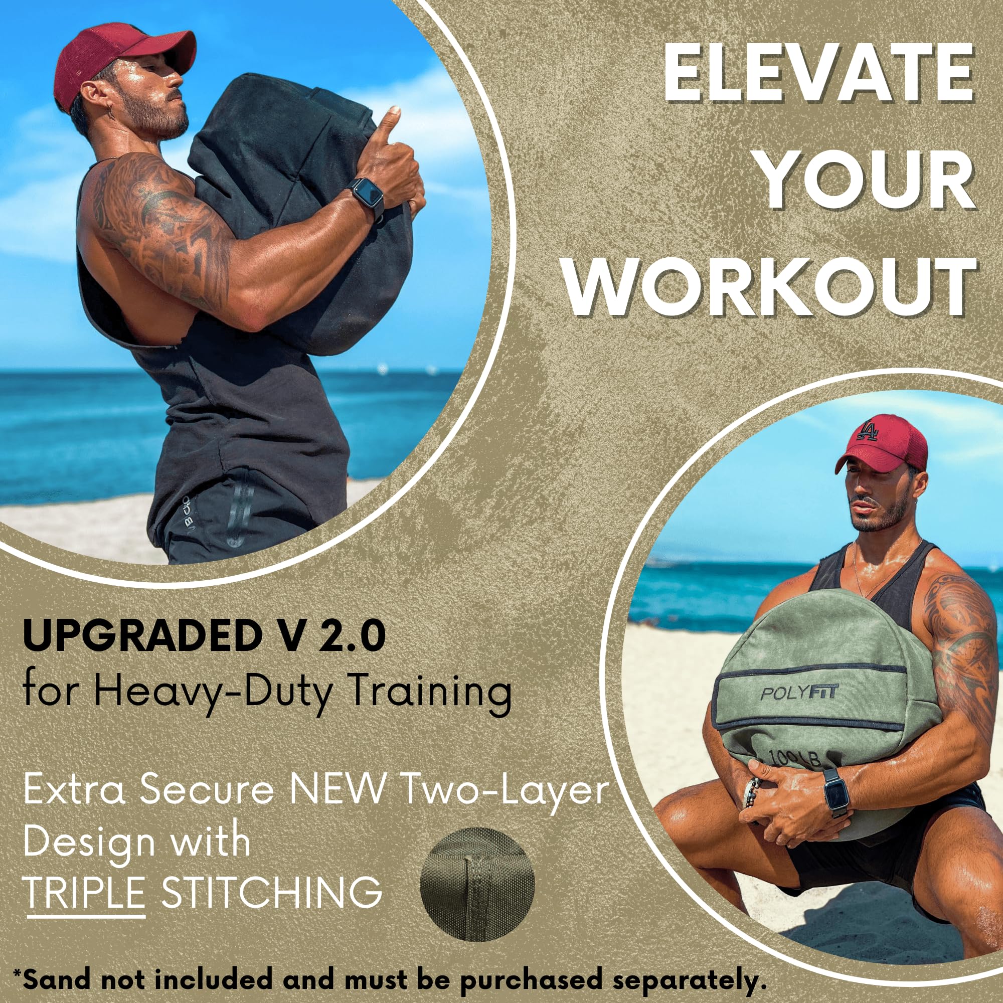 Snapklik.com : Polyfit Strongman Sandbag For Workout