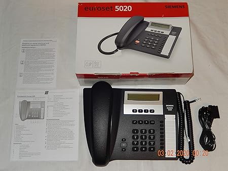 Siemens Euroset 5020, Schnurgebundenes Telefon, anthrazit: Amazon.de: Elektronik & Foto