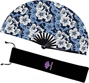 Amazon.com: Fansay Fans - Large Hand Folding Fan for Men/Women Chinese ...