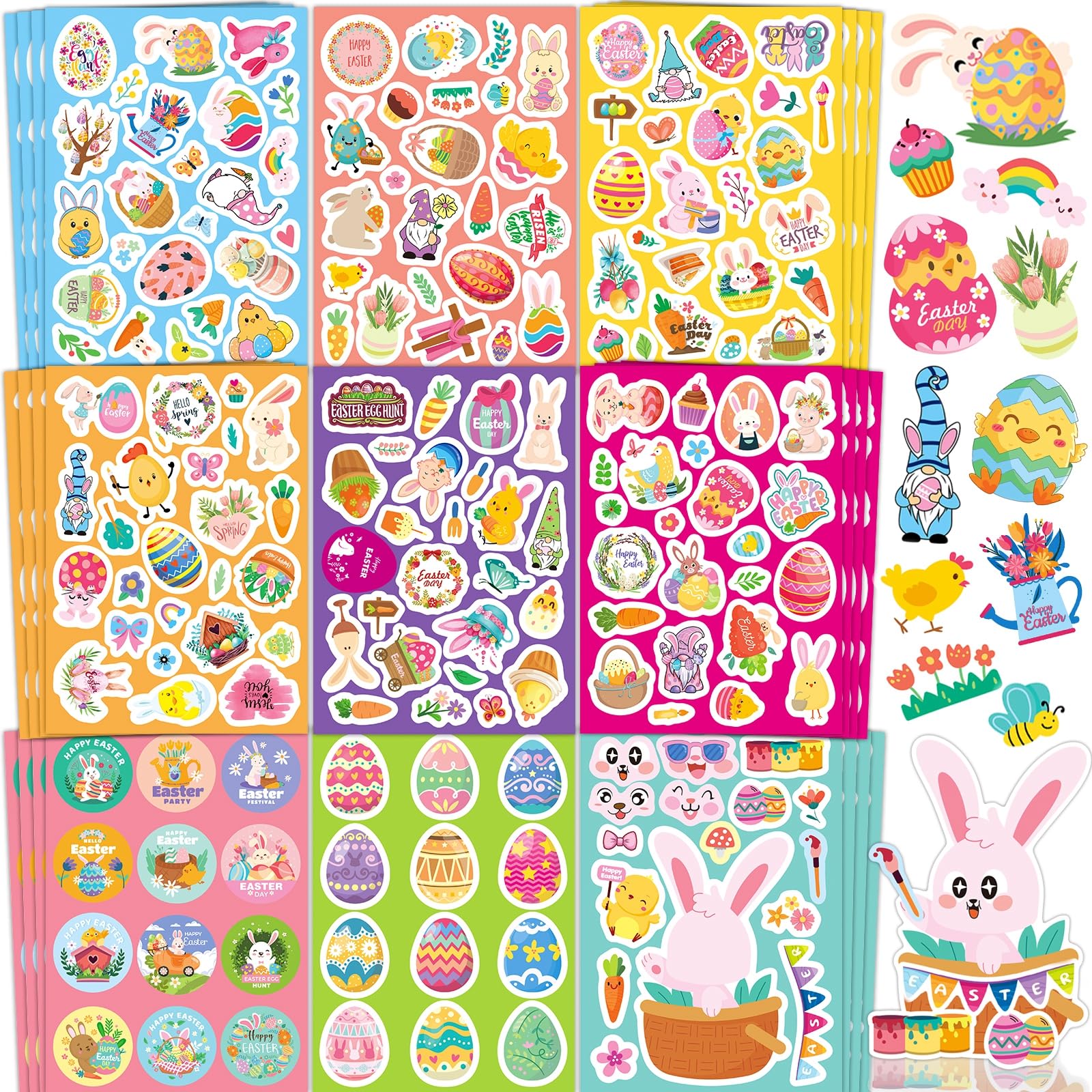 Snapklik.com : Easter Stickers 36 Sheets, Easter Stickers For Kids ...
