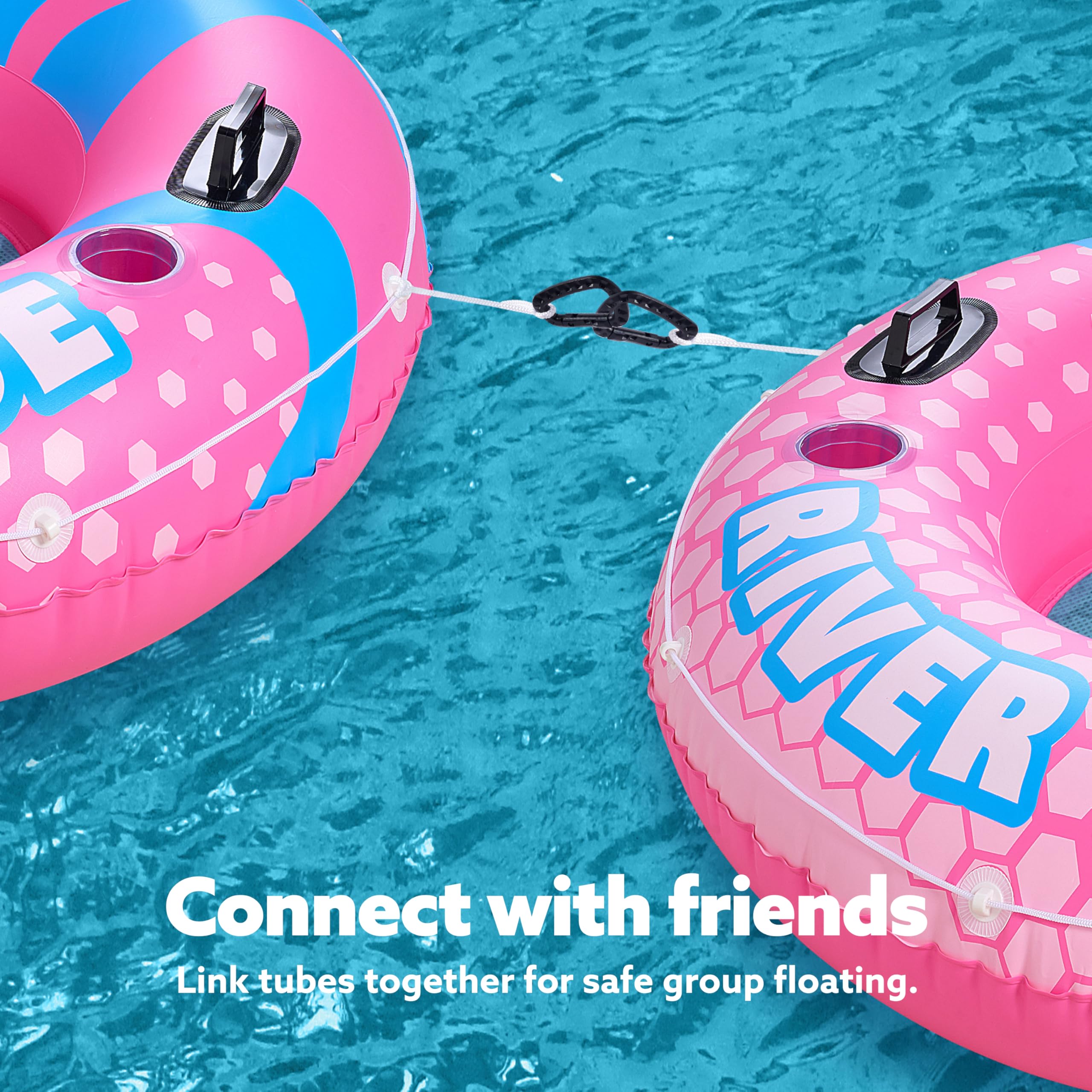 Snapklik.com : Sloosh Inflatable River Tubes Float - Heavy Duty Pool ...