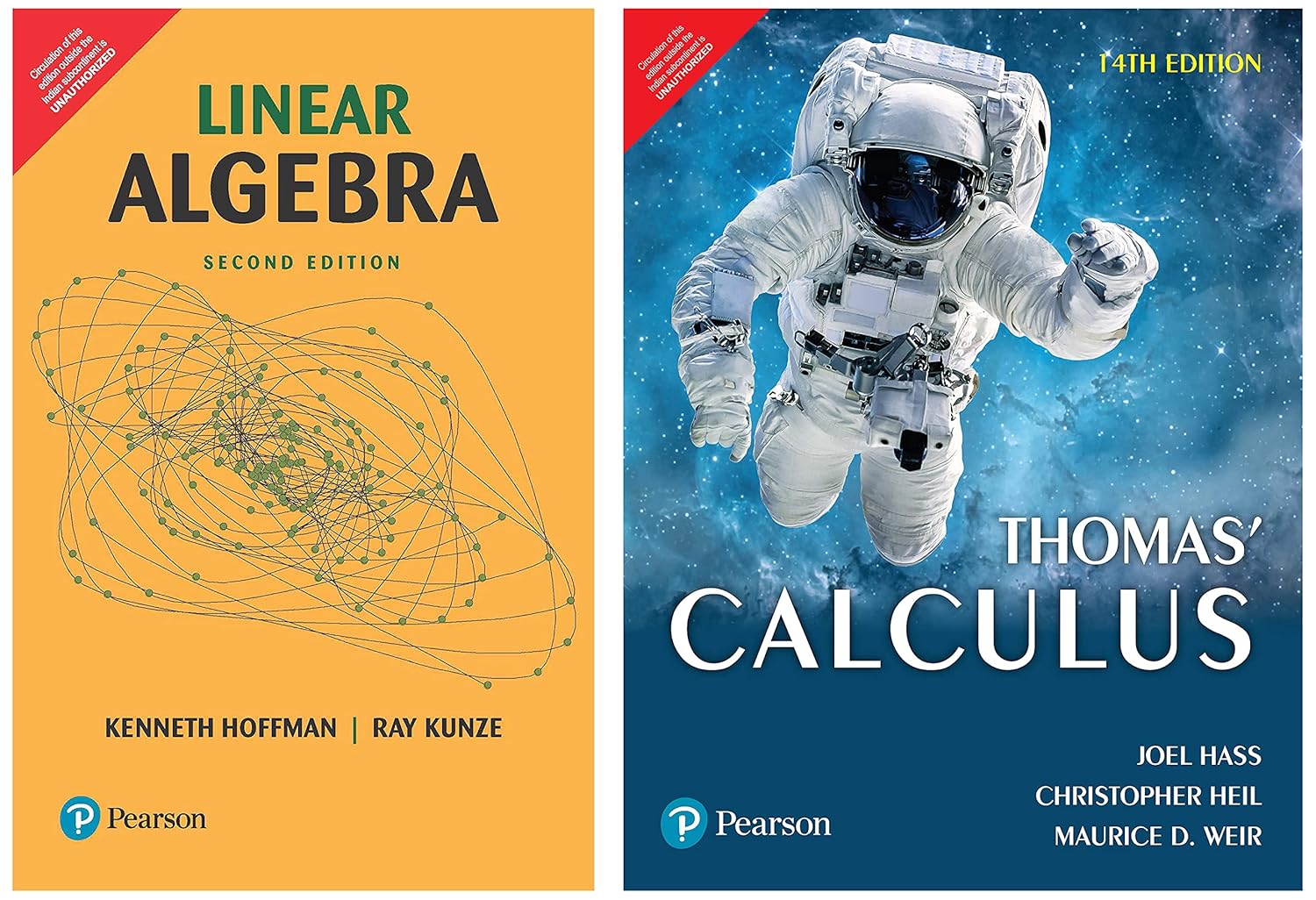 Buy Thomas' Calculus | Fourtheenth Edition | By Pearson & Linear Algebra | Second Edition | By ...