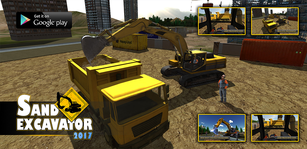 Schwere Baumaschinen Sand Bagger Kran Simulator:Amazon.de:Appstore for ...