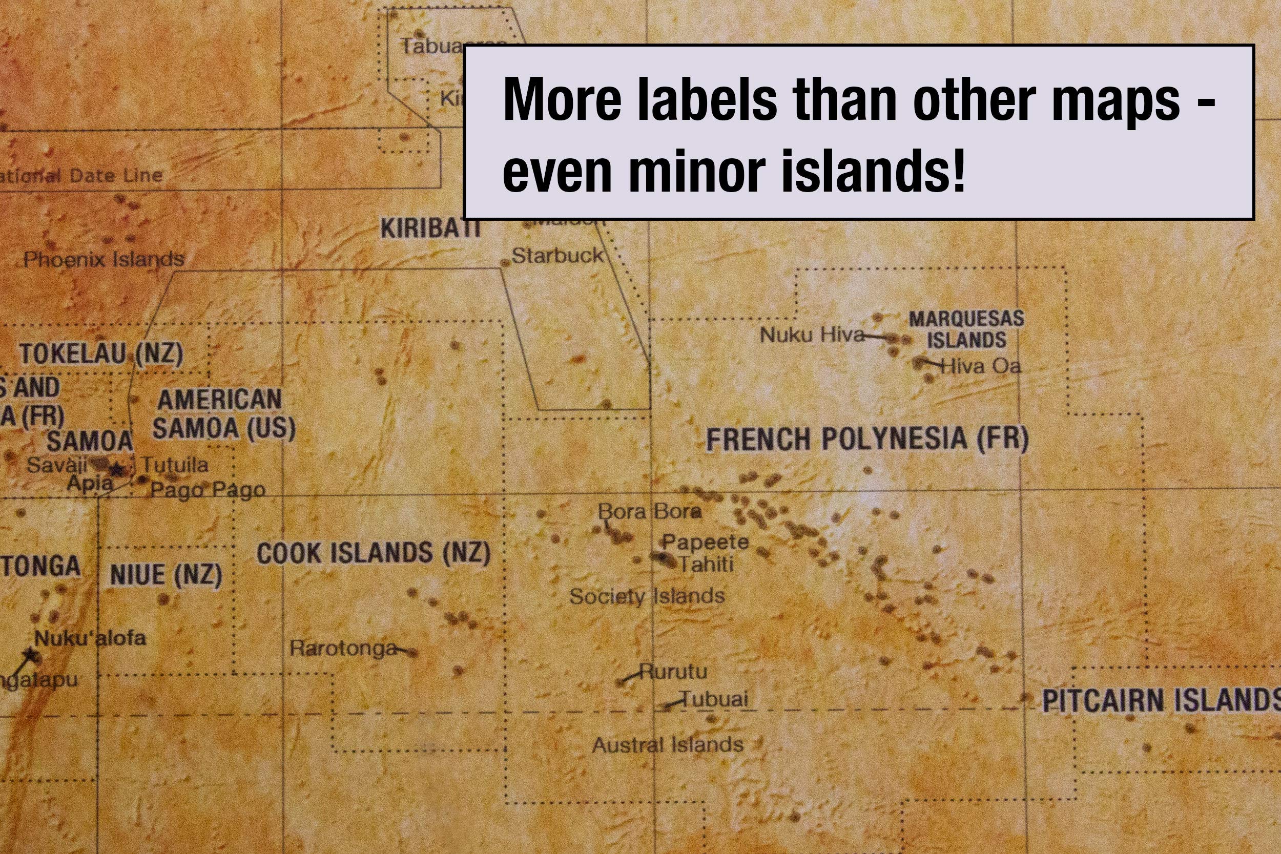 Snapklik.com : Laminated World Pioneer Map Poster Vintage Style Map ...