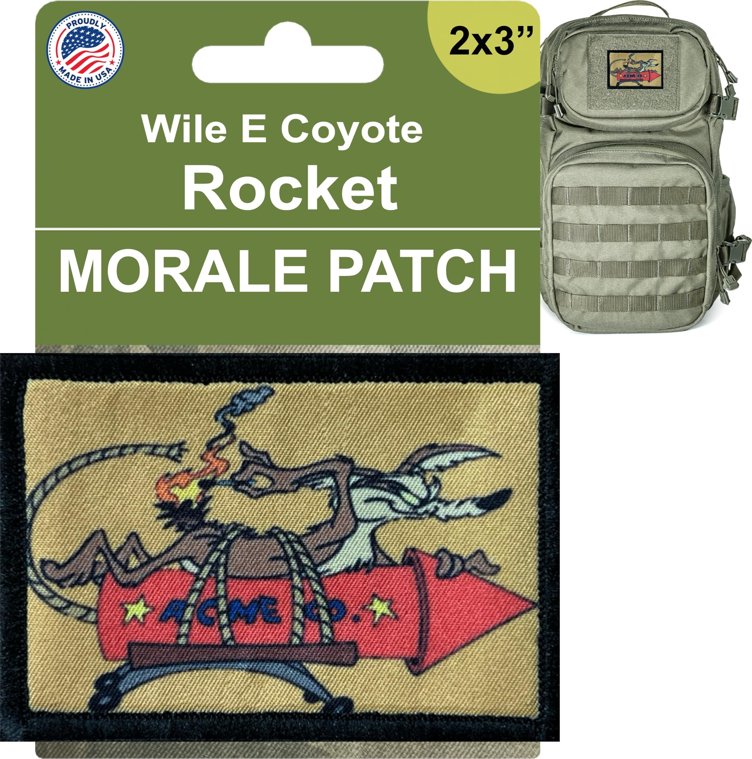 Amazon.com: Wile E Coyote Patch (4 Inch) Embroidered Iron-on or Sew-on ...