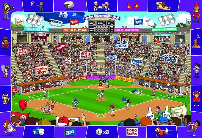 Amazon.com: Baseball - Spot and Find 100-Piece Puzzle : Toys & Games