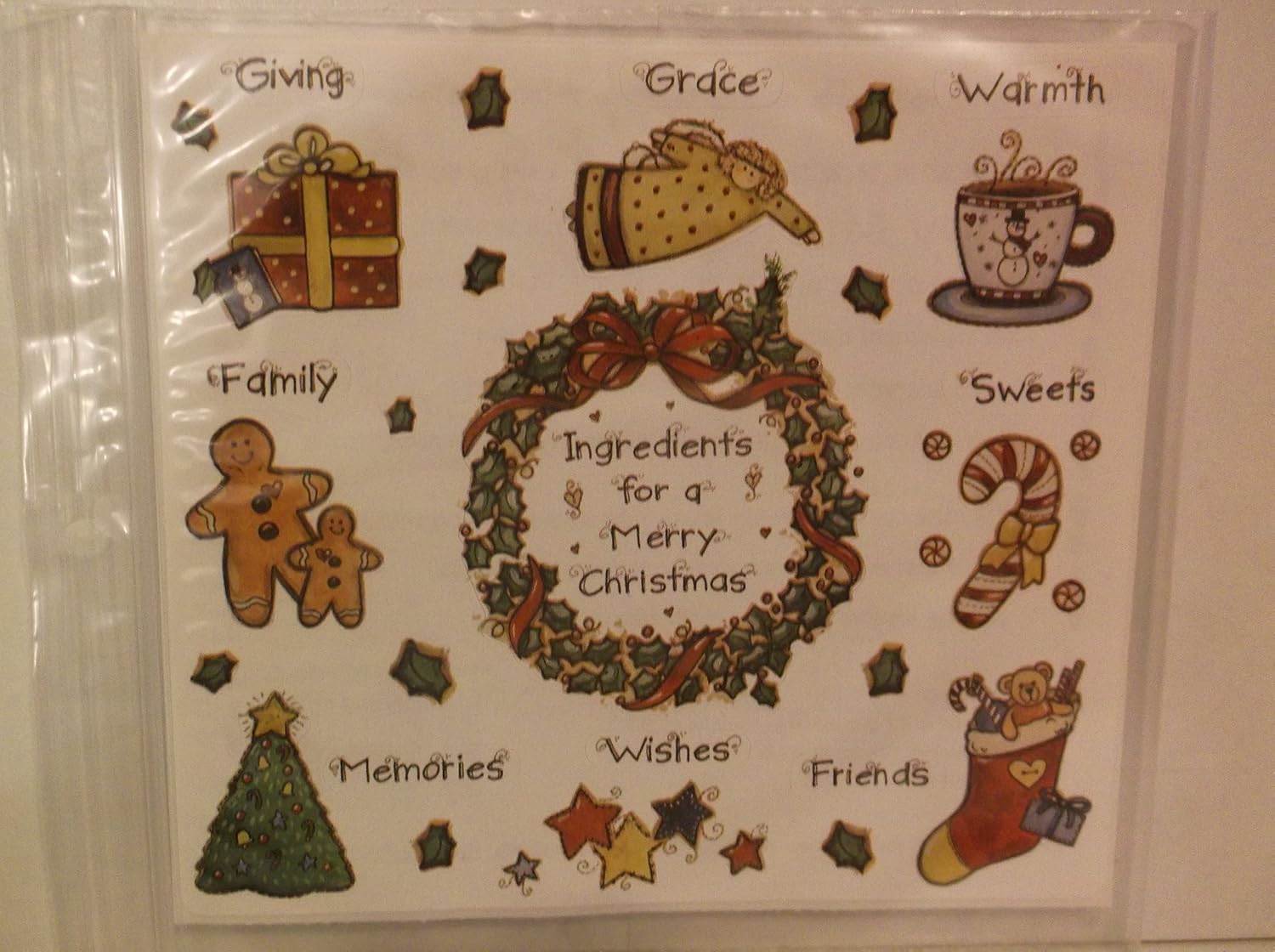 Amazon.com: Colorbok Joy Marie *Christmas Ingredients* Stickers : Arts ...
