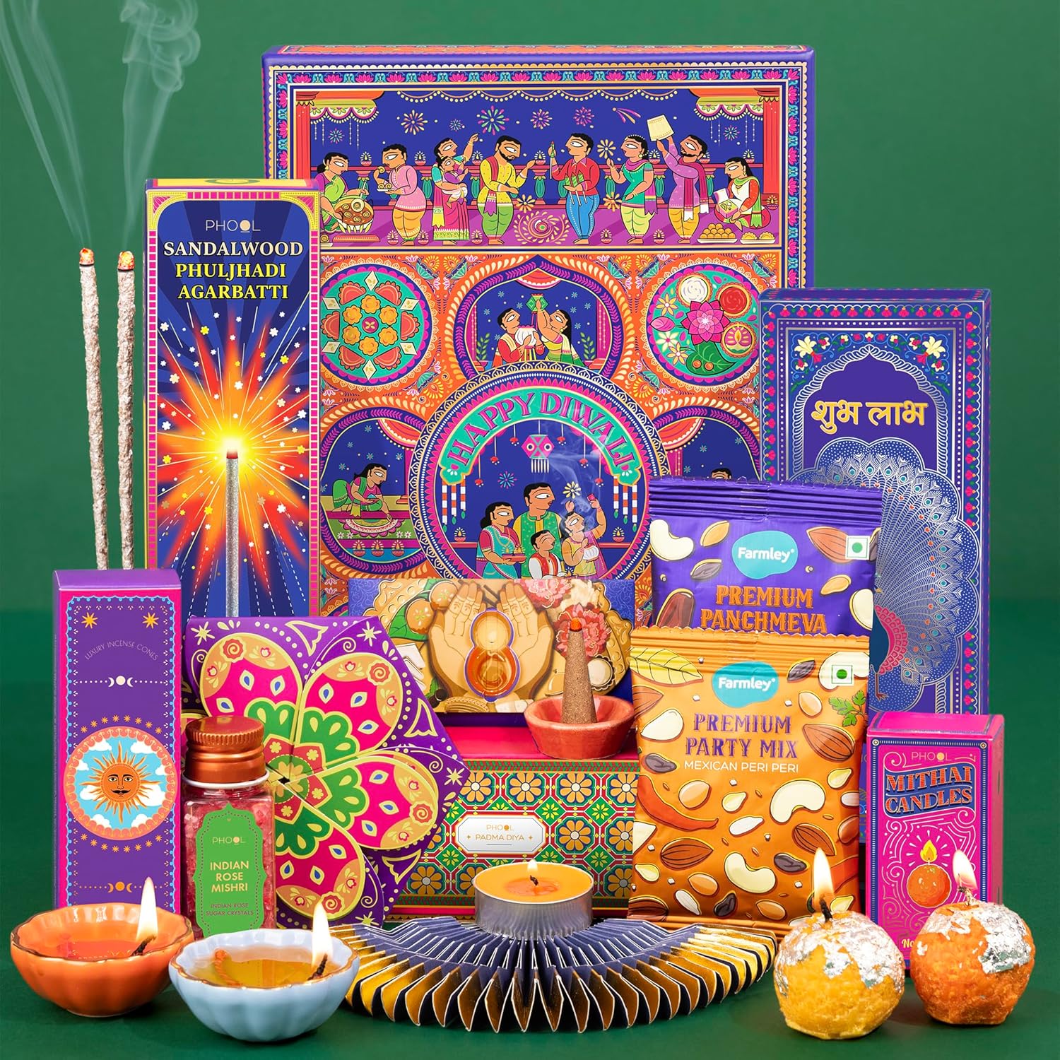 Phool Happy Diwali Gift Box 2025 | Premium Festival Hamper with Incense ...