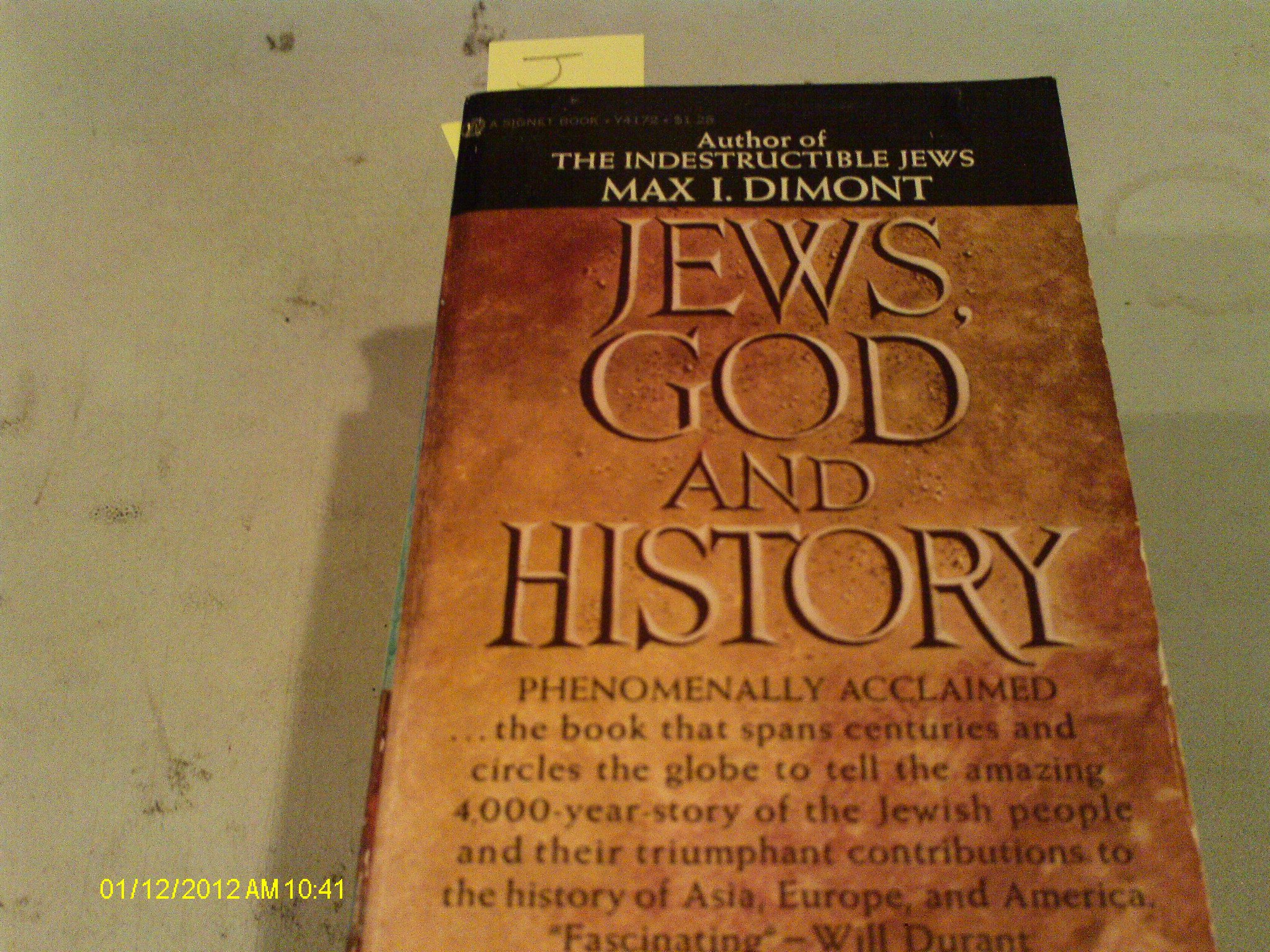 Jews God & History: Dimont, Max I: Amazon.com: Books