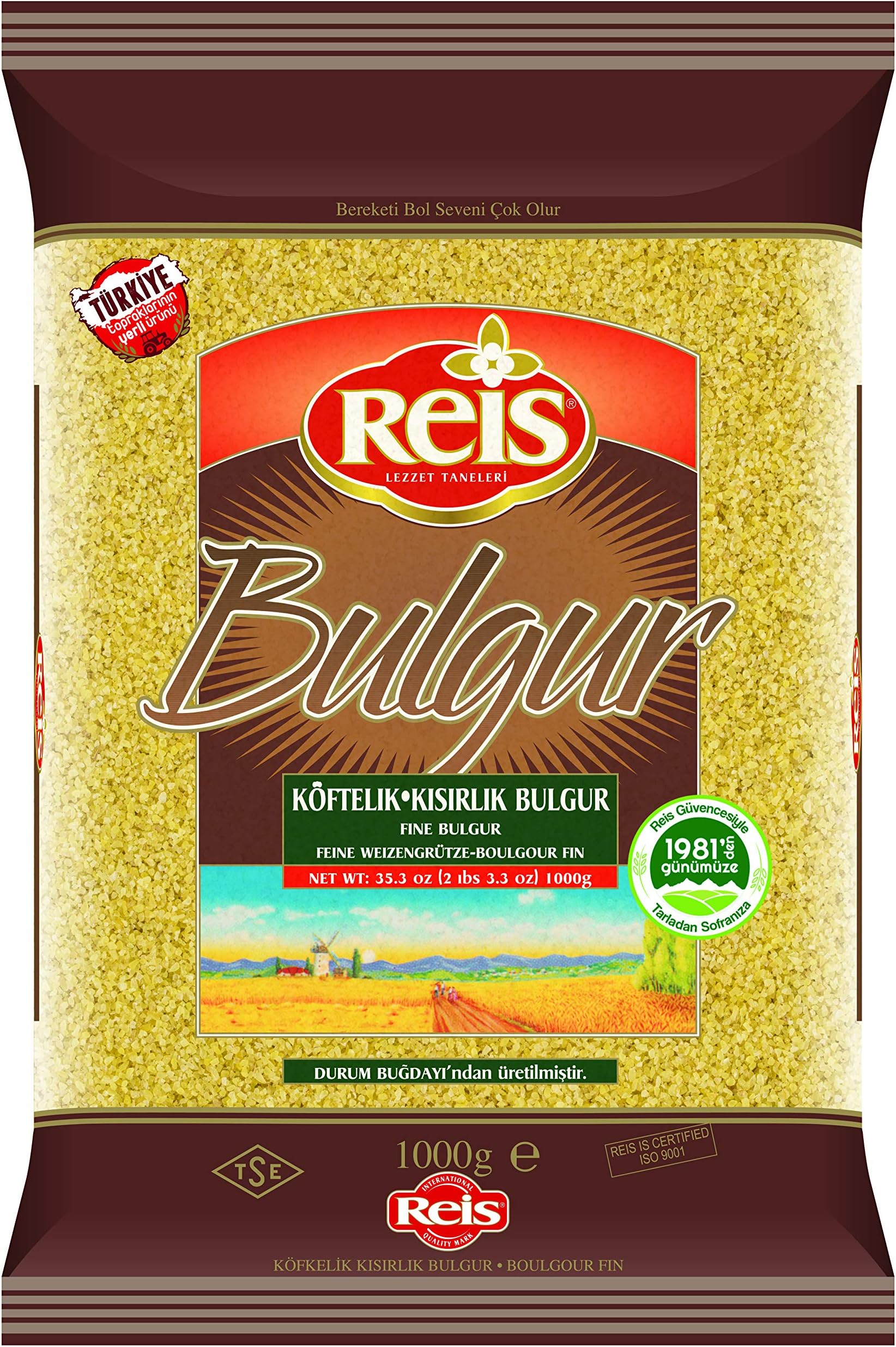 Amazon.com : Reis Fine Bulgur (For Salads and Meatballs) 2lb 3.3 Oz ...