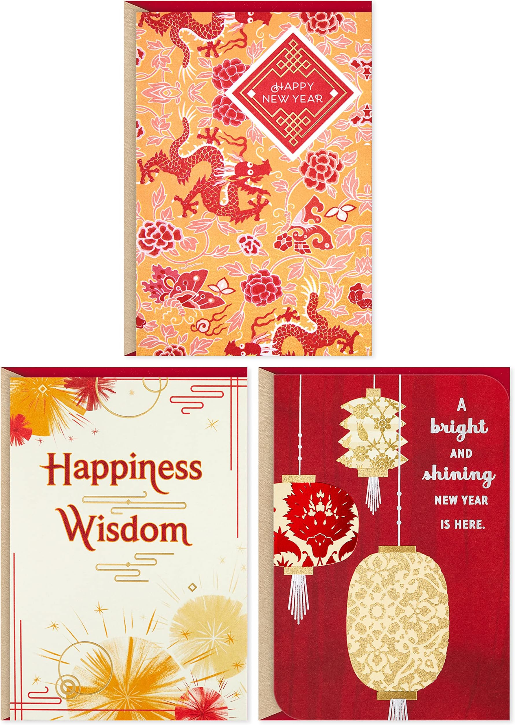 Hallmark Chinese New Year 2025 Cards with Red Lucky Money Envelopes ...
