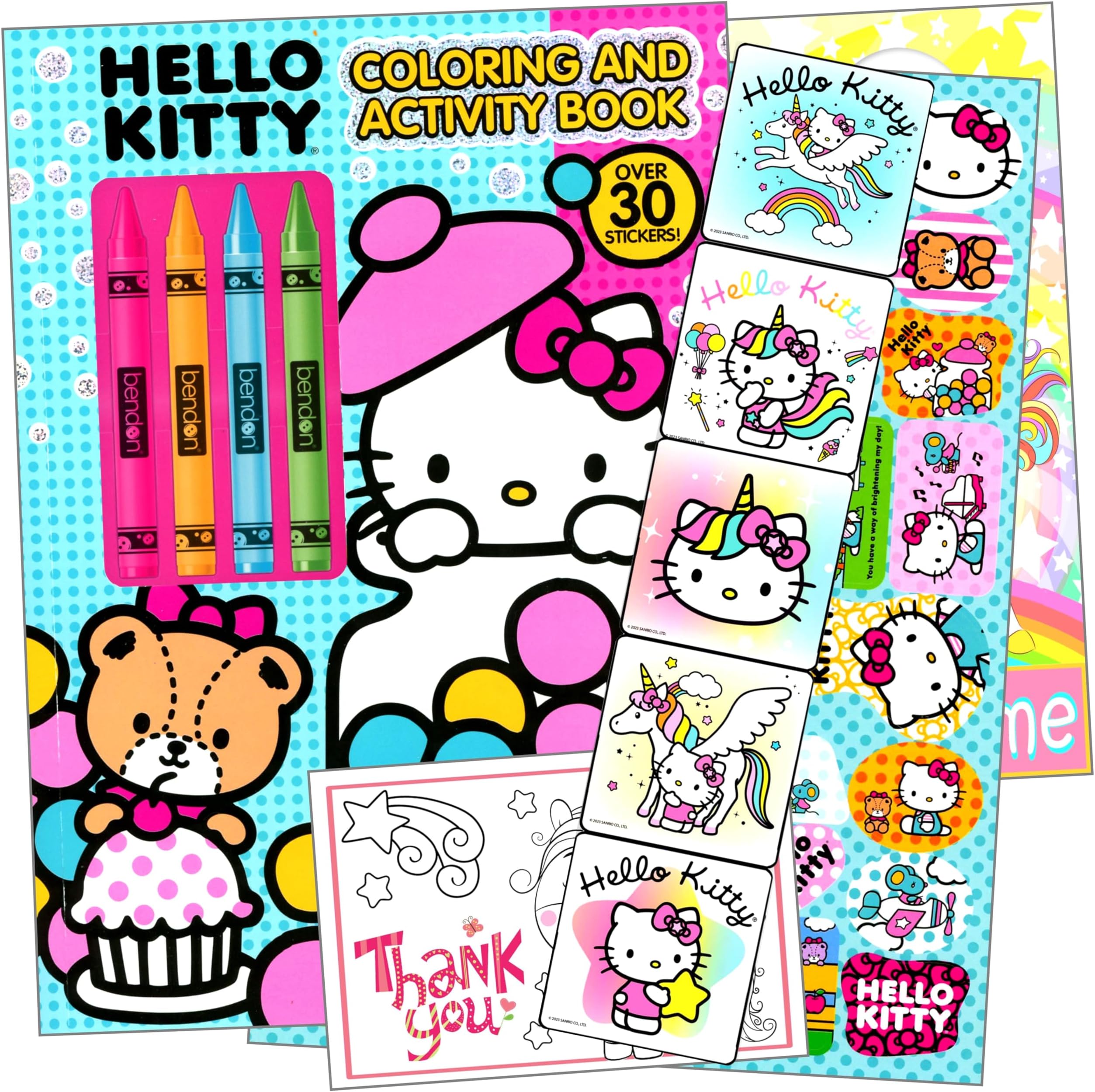 Amazon.com: Bendon Hello Kitty and Friends Create a Scene Over 350 ...