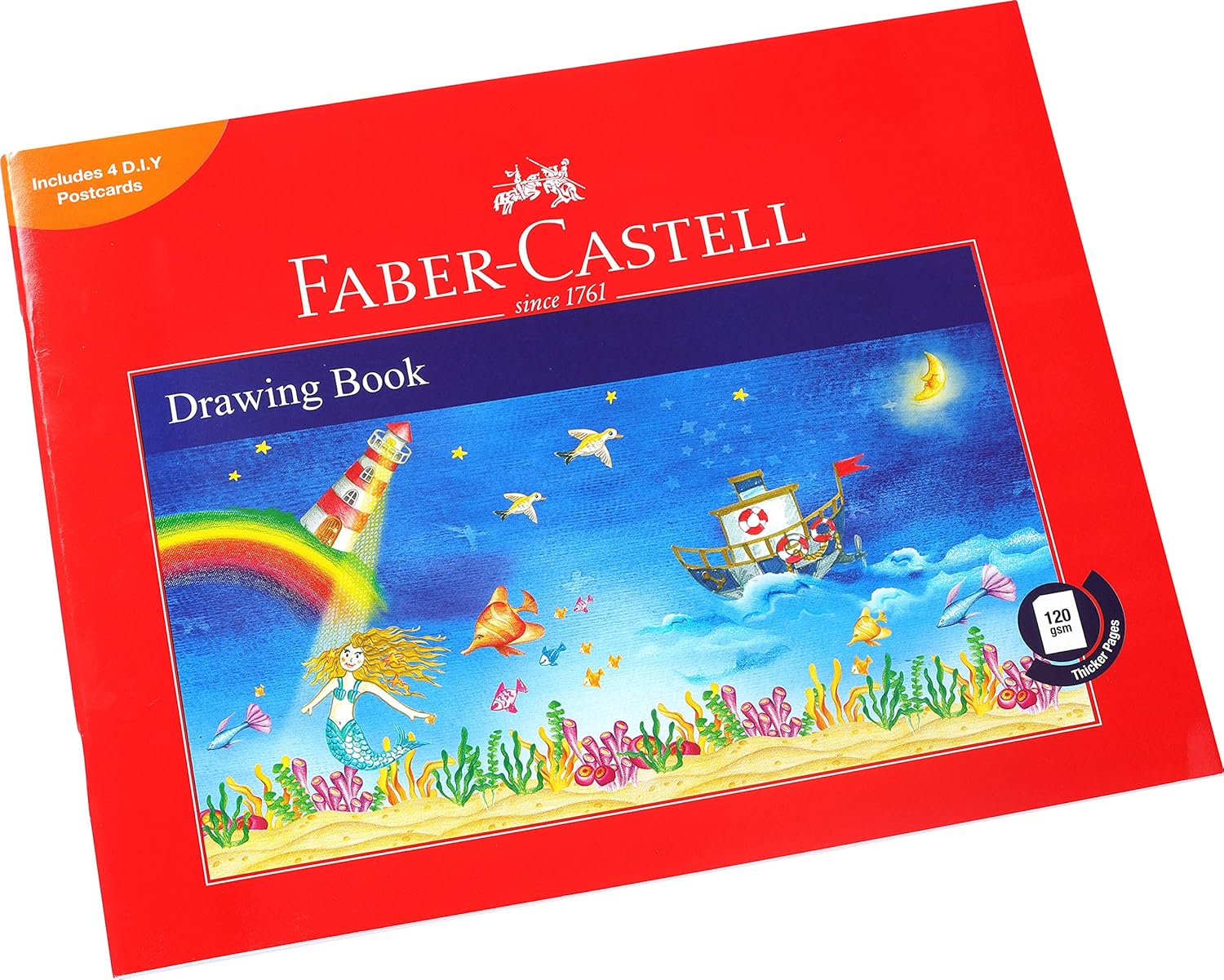 Faber-Castell Drawing Book 120gsm 36 Pages, 120 gsm thicker paper work ...