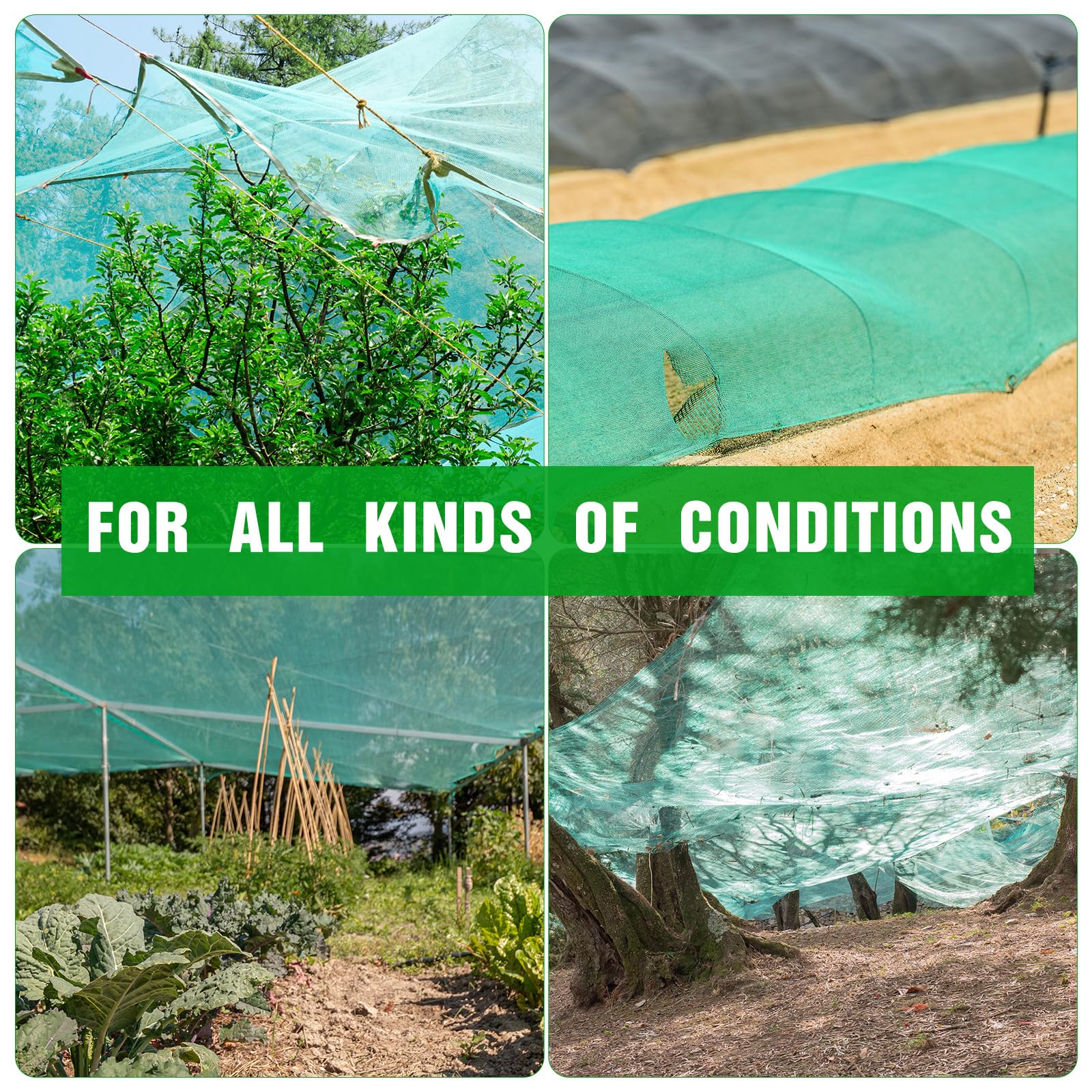 Snapklik.com : Woanger 10 X 100 Ft Garden Mesh Netting Ultra Fine Plant ...