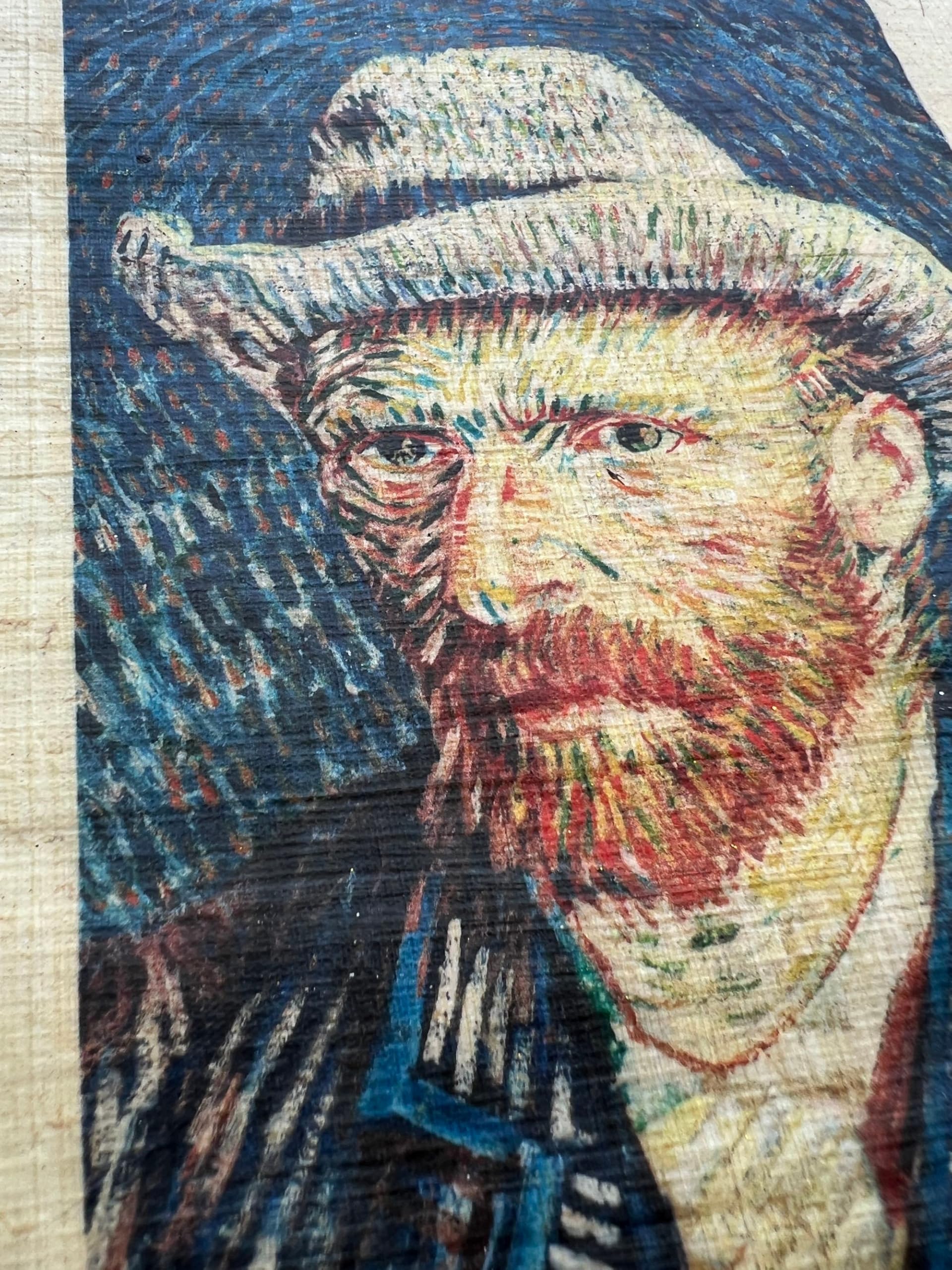 Van Gogh Zelfportret Self Portrait With Straw Hat Oil Painting