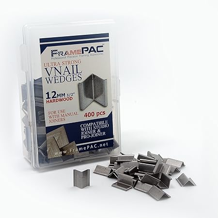 Amazon.com: FramePac V Nails for Picture Frames Hardwood 12mm (1/2 Inch ...