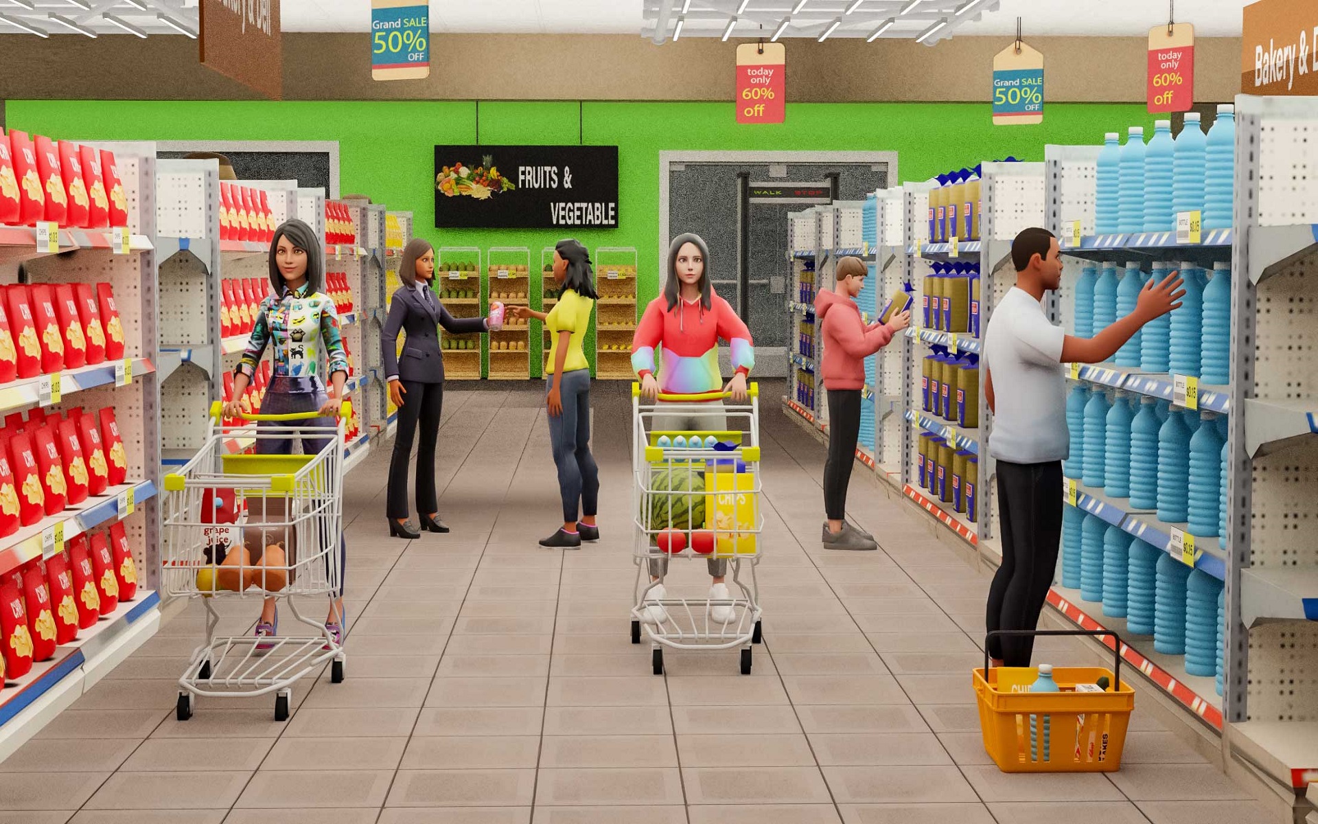 Grocery Supermarket Simulator Game - Be the Retail Store Manager ...