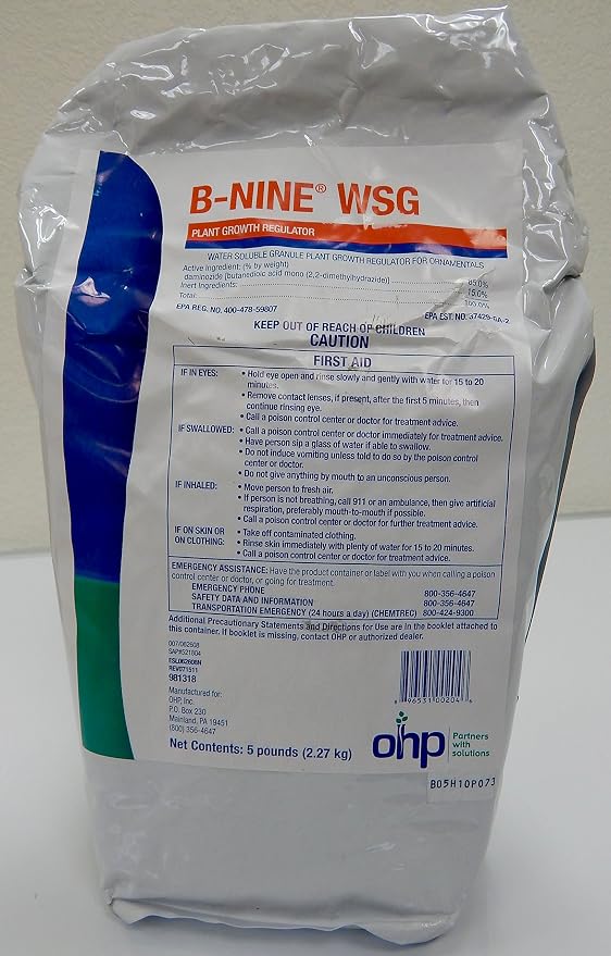 Amazon.com : B-Nine WSG 5LB Plant Growth Regulator : Patio, Lawn & Garden