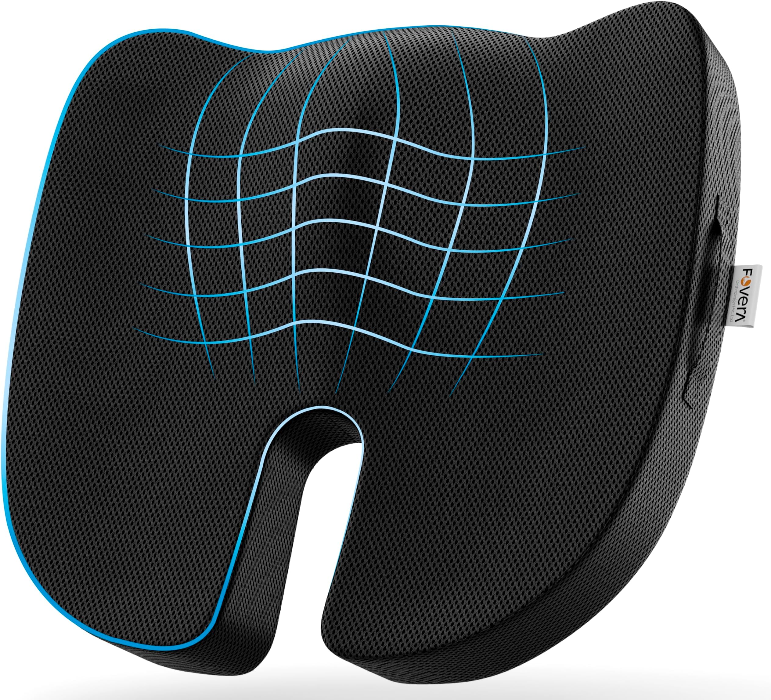 Trajectory Coccyx Seat Cushion with ADVANCEDX Memory Foam & GRIDMATRIX ...