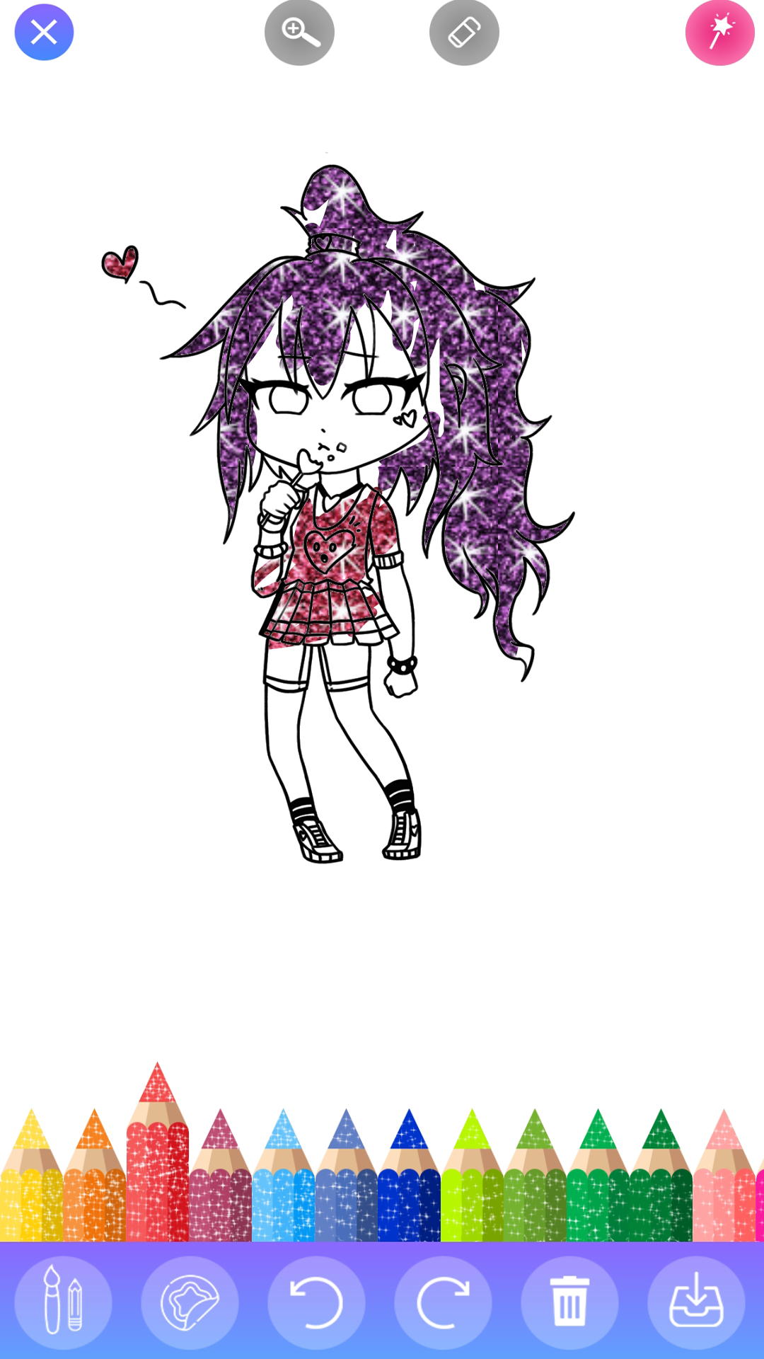 Coloring Girl life Glitter Game:Amazon.com:Appstore for Android