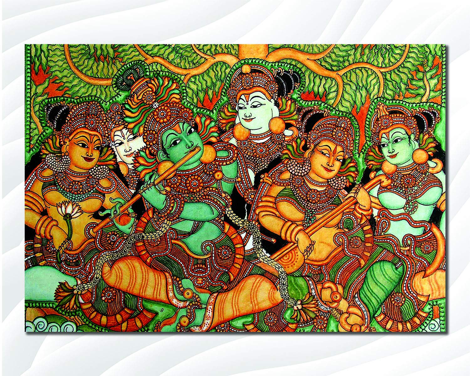 Kerala Mural Paintings Radha Krishna