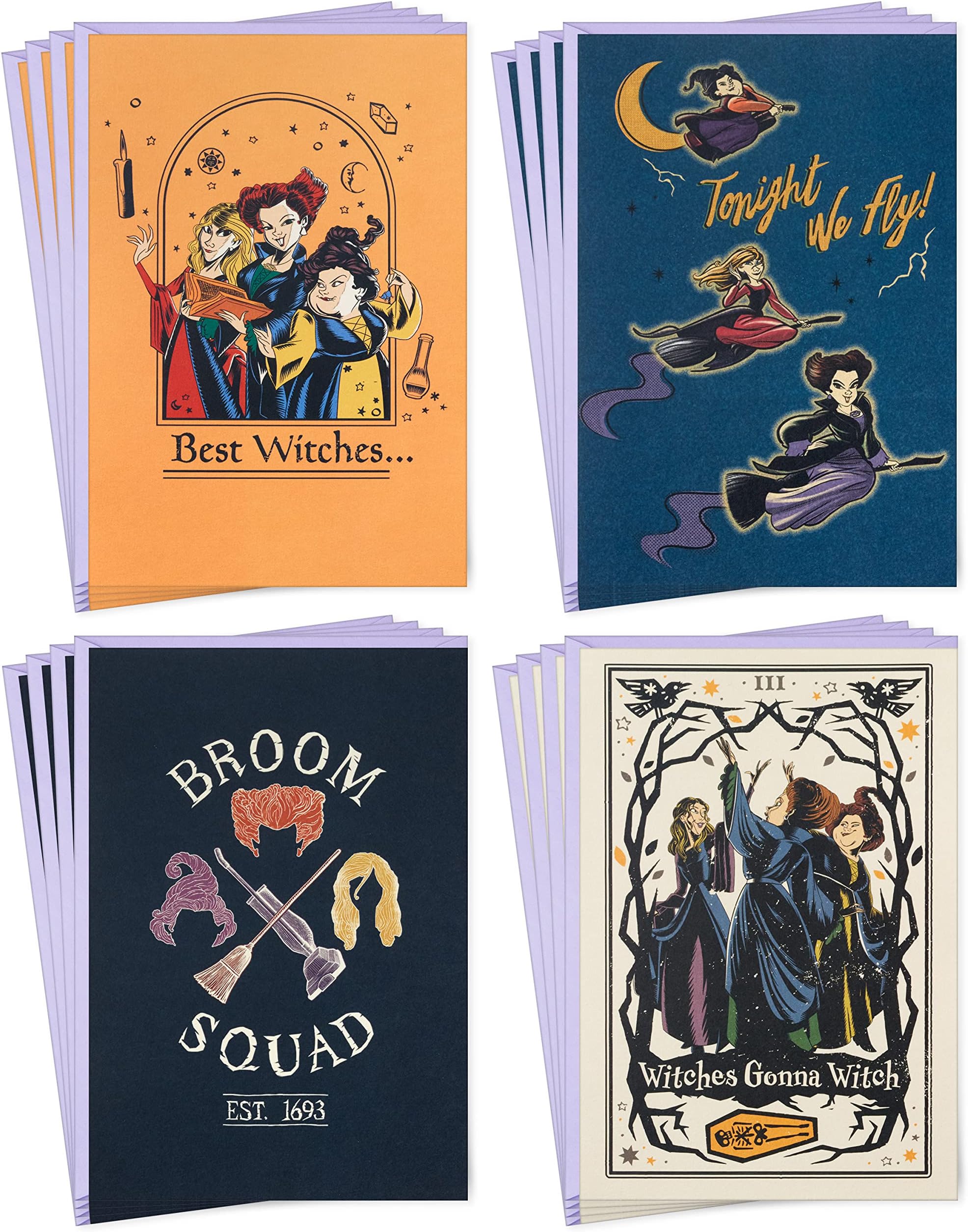 Amazon.com: Obbyidk 24 Pack Halloween Cards with Envelopes, Horror ...