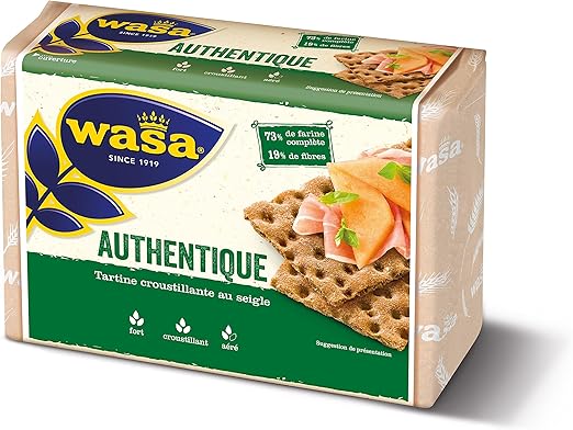 Wasa Crackers Authentique 275 g : Amazon.fr: Epicerie