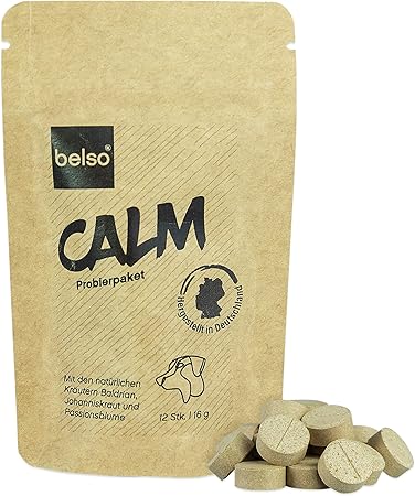 belso Calm 12 Stück Beruhigung Hund stark mit Baldrian - bei Stress ...