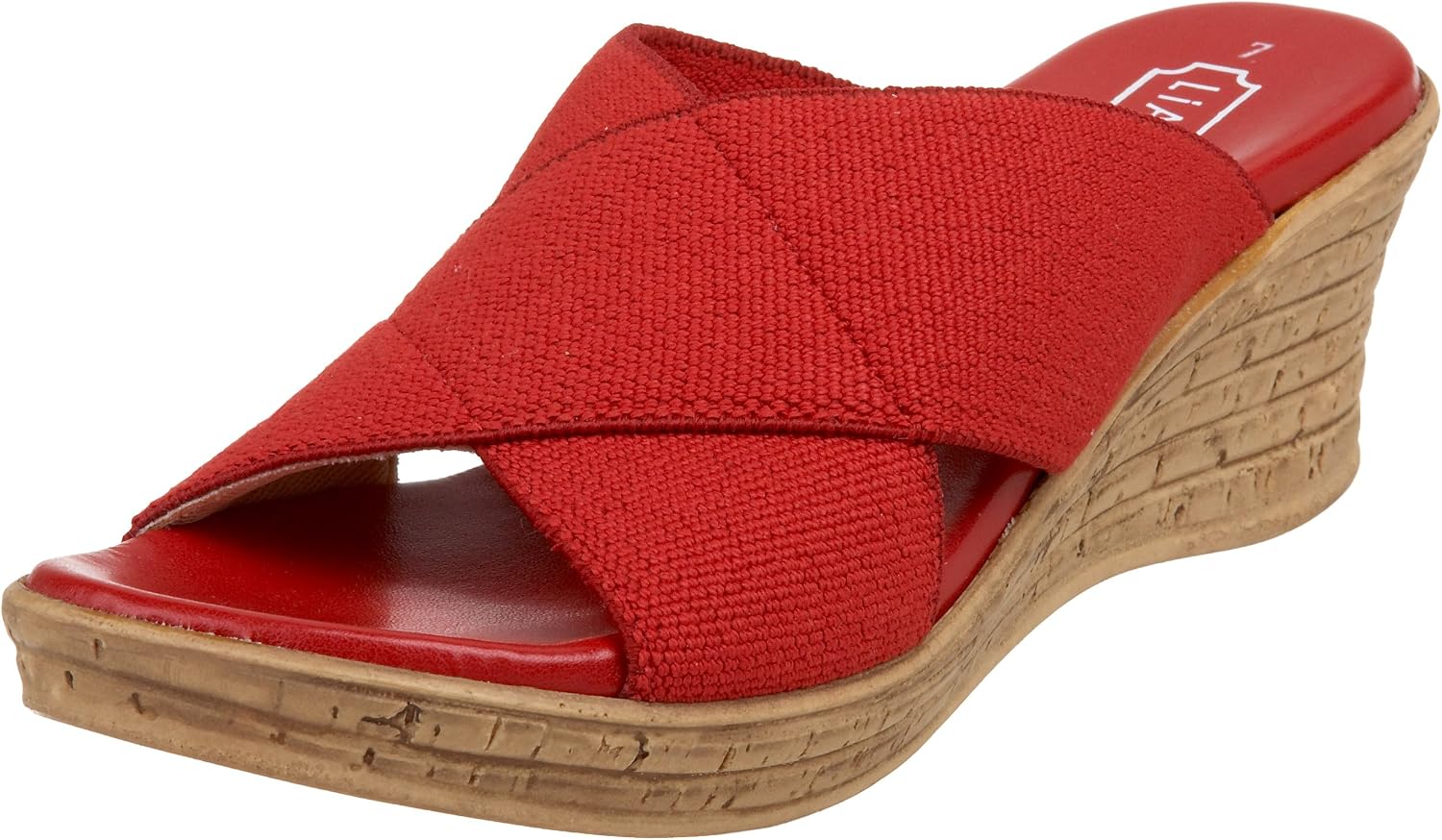 Amazon.com | Lia Bi Jou Women's Amanda, Red | Platforms & Wedges