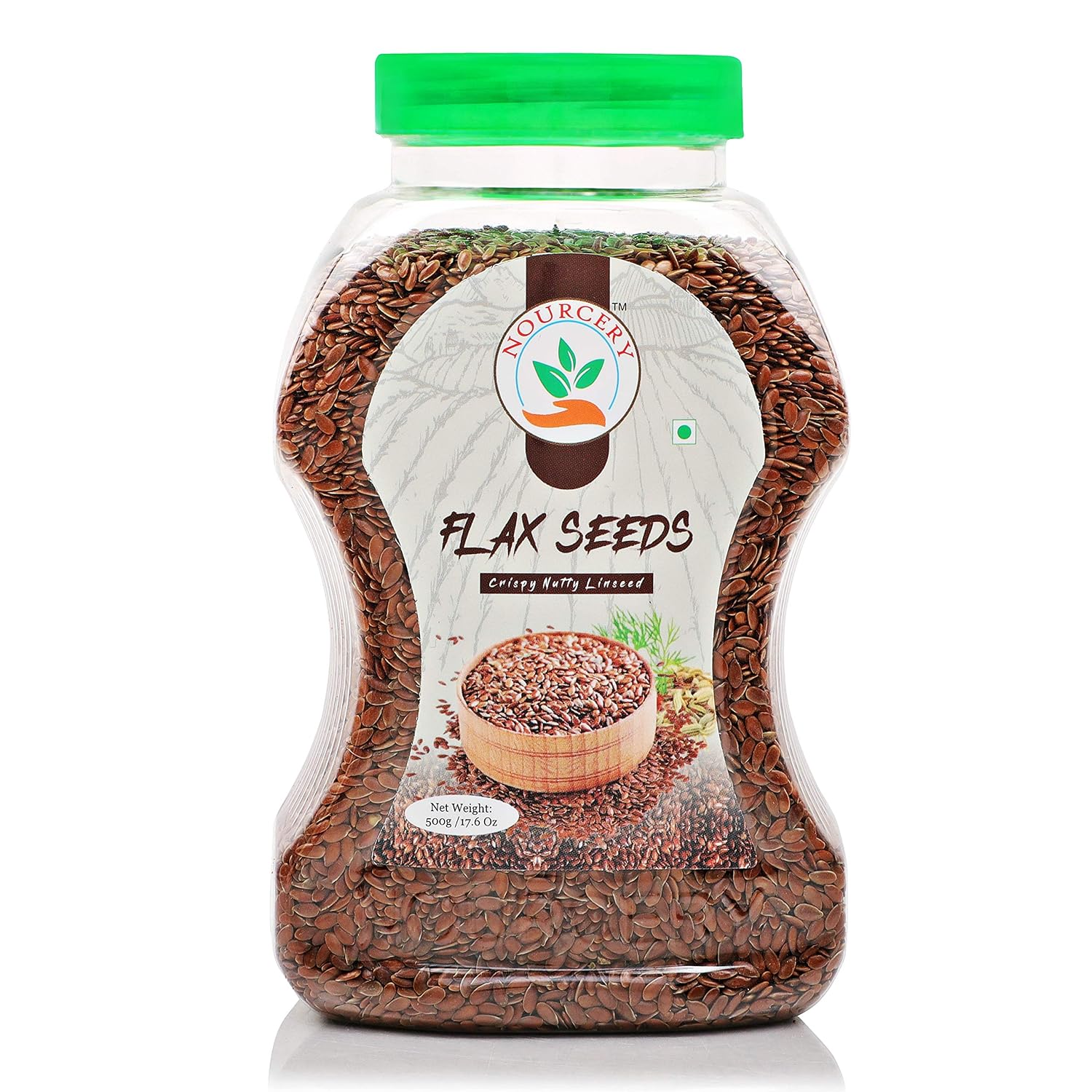 Nourcery Flax Seeds, 500g (crispy Nutty Linseed) : Amazon.in: Grocery ...