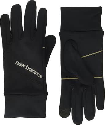 Amazon.com: New Balance Running Gloves, Black, Medium (7.5-8 ...