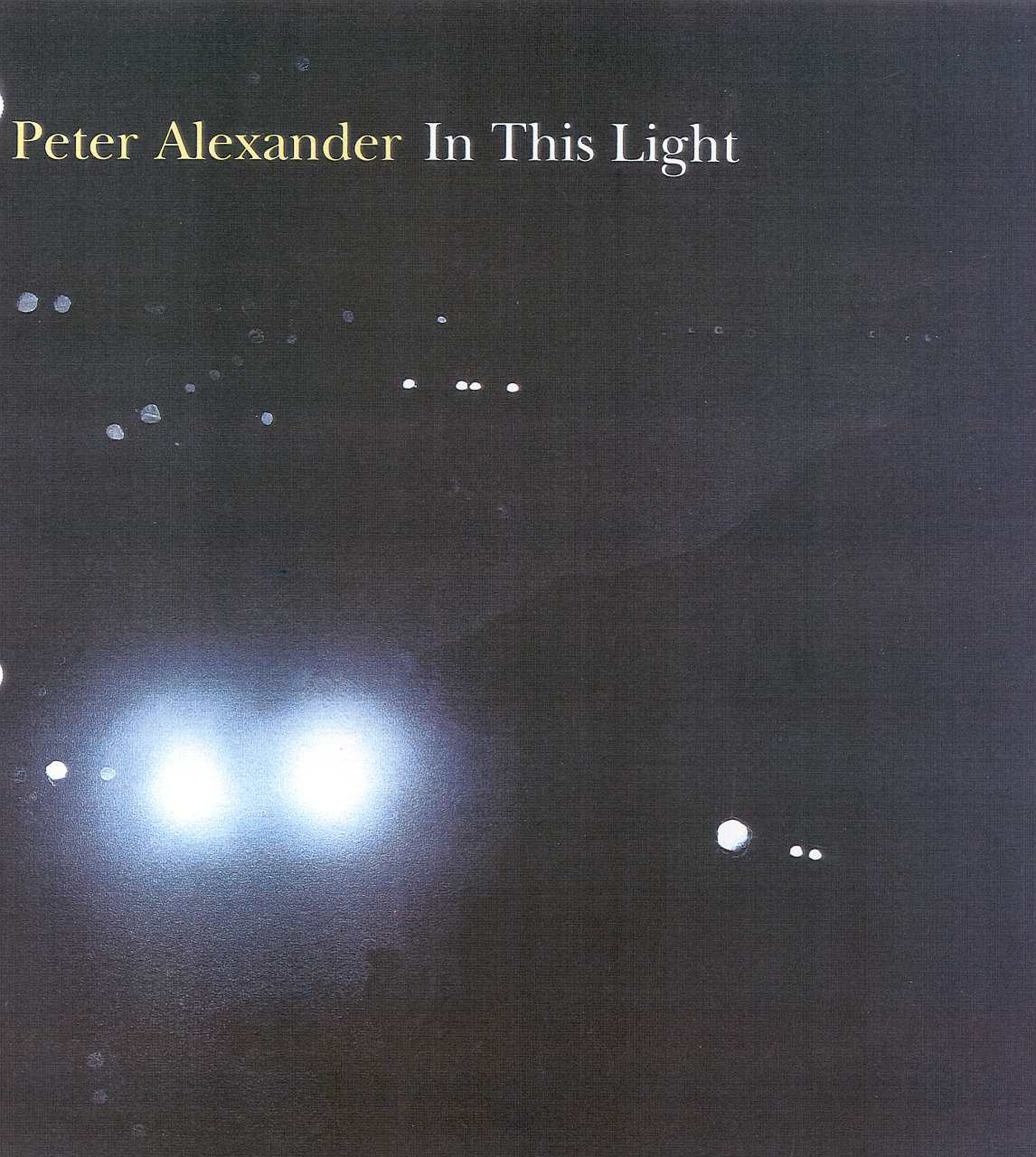 Peter Alexander: In This Light: Hickey, Dave, Vine, Naomi ...