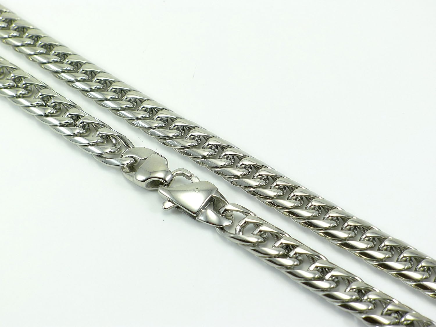 Classic Mens Masculine Look Necklace Chain Bracelet 316L Stainless ...