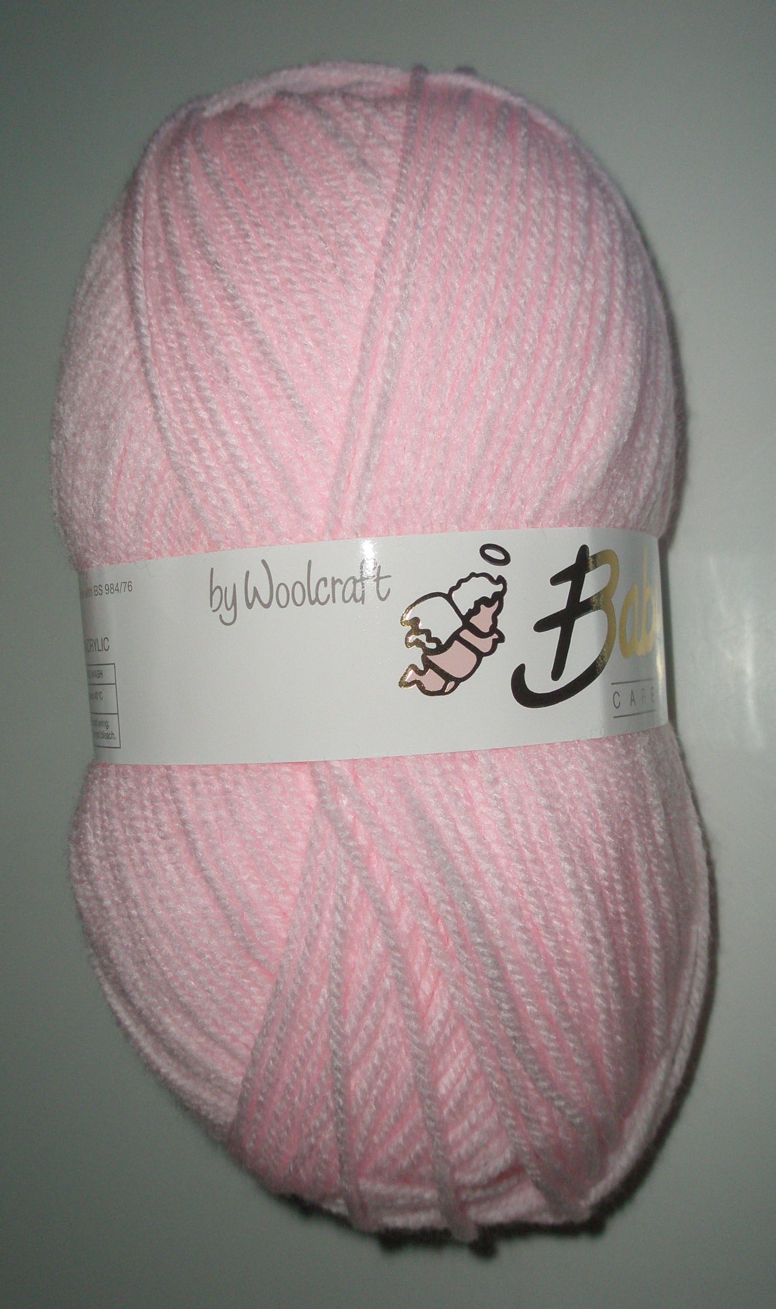 5 x 100g Woolcraft Babycare 4Ply Baby Wool (Baby Pink 701) : Amazon.co ...