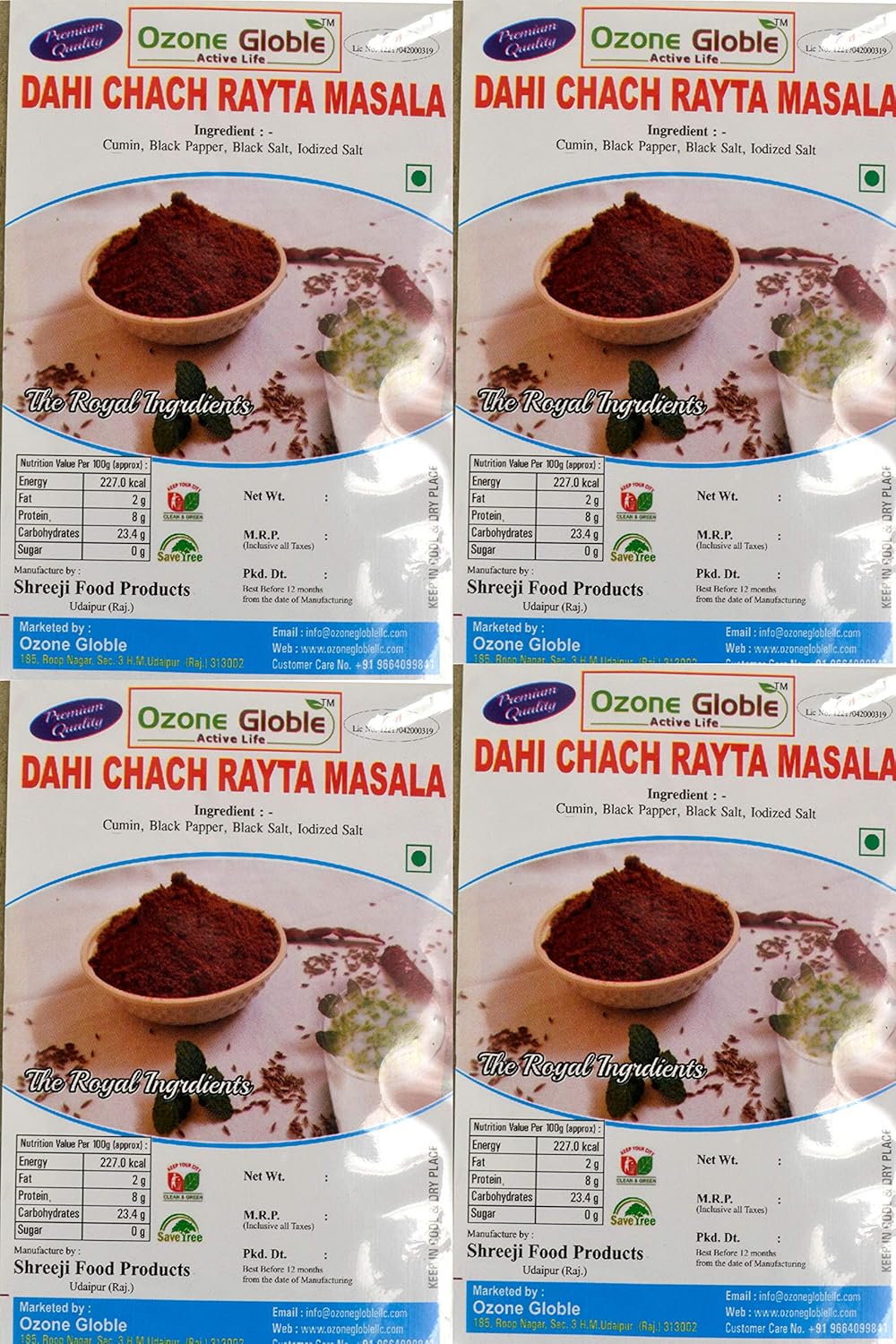 Dahi CHACH RAYTA Masala Combo of Four 400gm : Amazon.in: Grocery ...