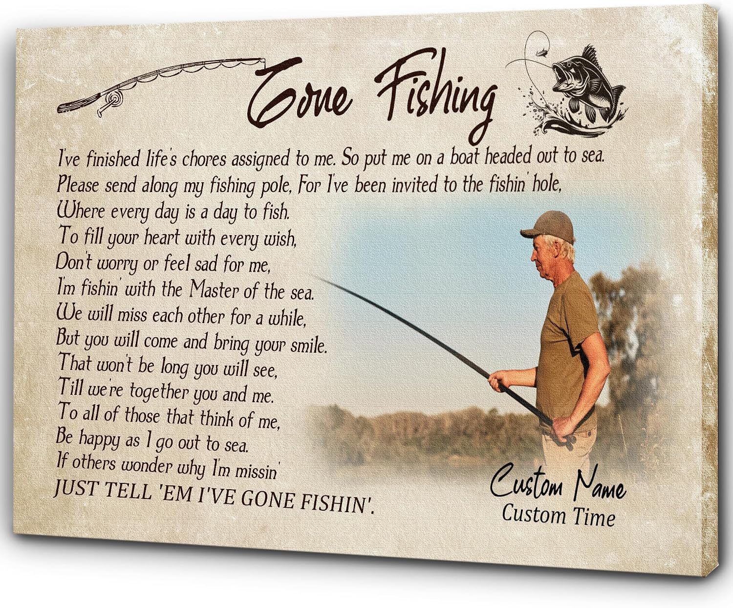 Amazon.com: Personalized Memorial Gift for Fishing Lover, Catfish, Gone ...